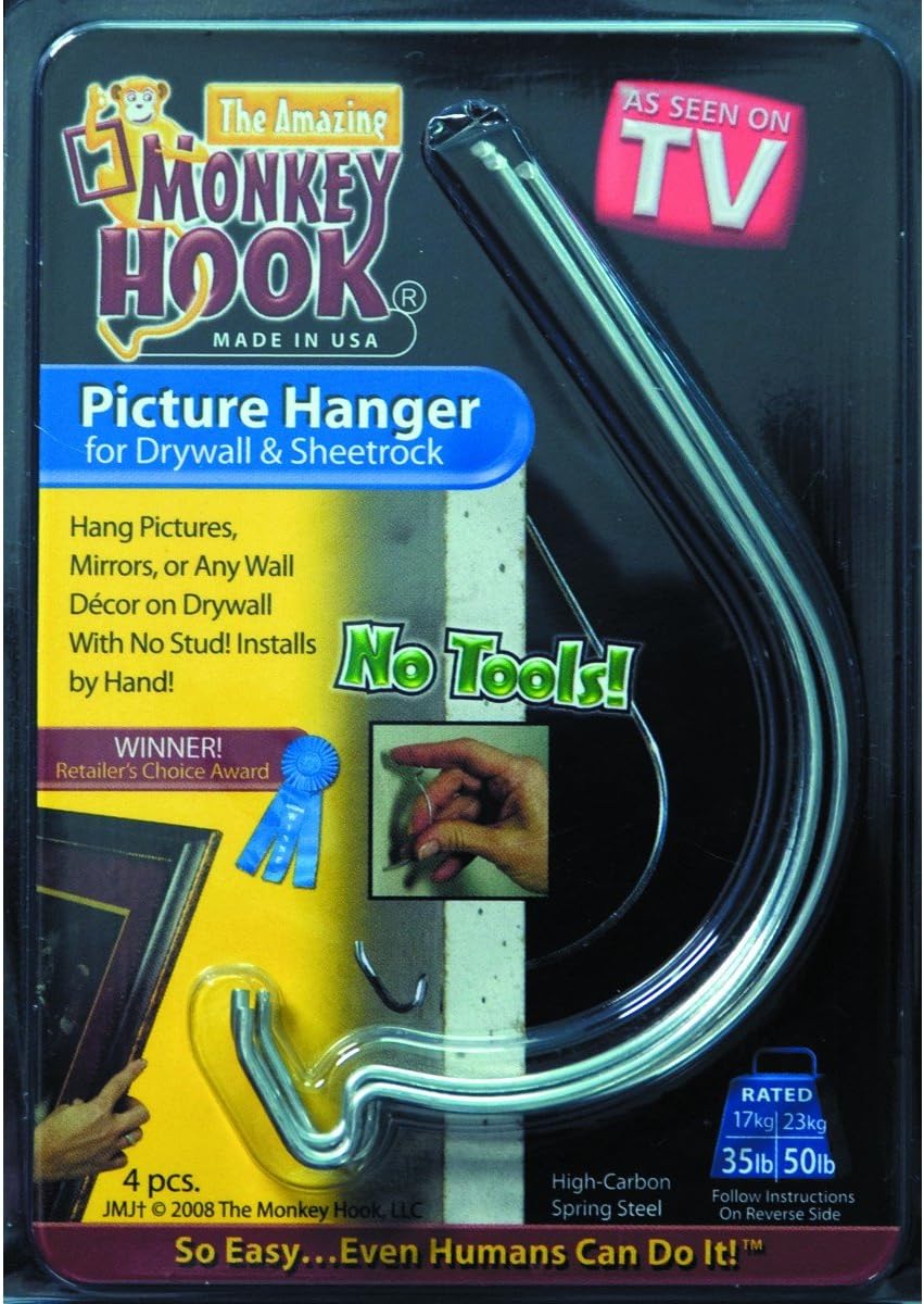 Amazon.com: The Monkey Hook Wall Hook - As Seen On TV : Home & Kitchen