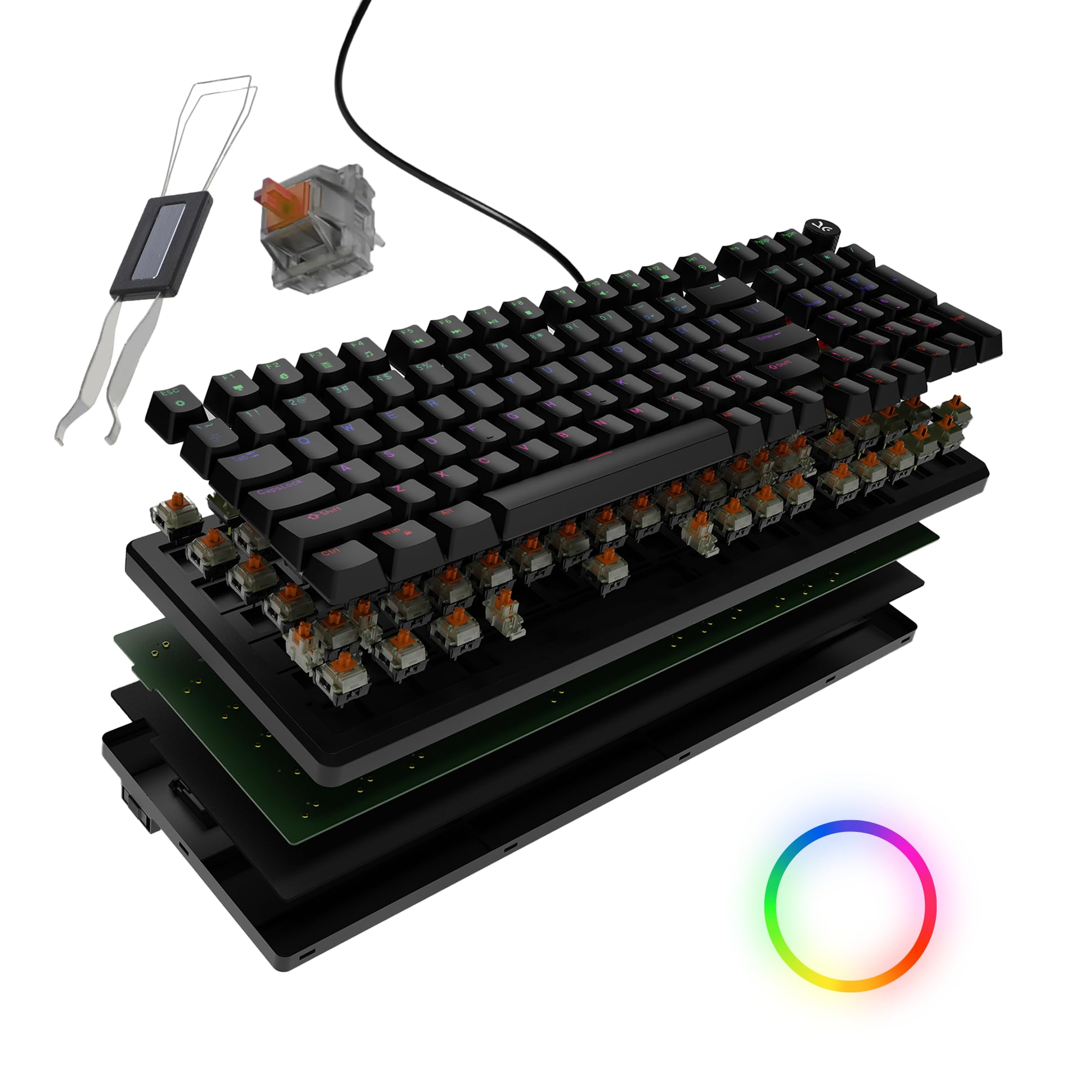 Amazon.in: Buy Kreo Hive Wired Full Size RGB Backlight Gaming ...