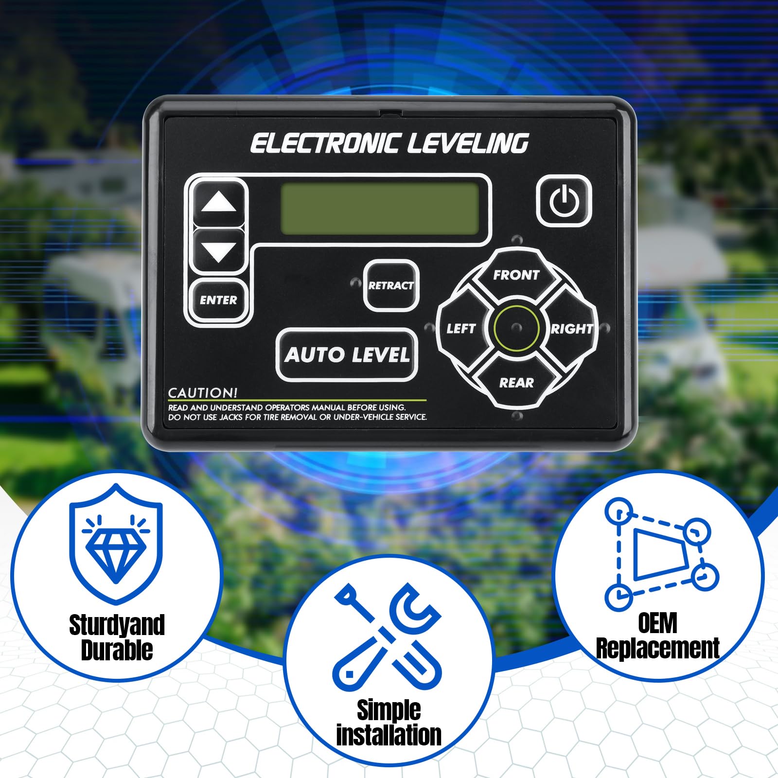 Snapklik.com : MOJIOO 421484 RV Leveling Touchpad RV 5th Wheel And ...