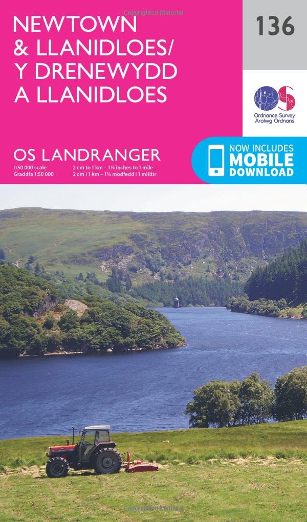 Landranger (136) Newtown & Llanidloes (OS Landranger Map) : Ordnance ...