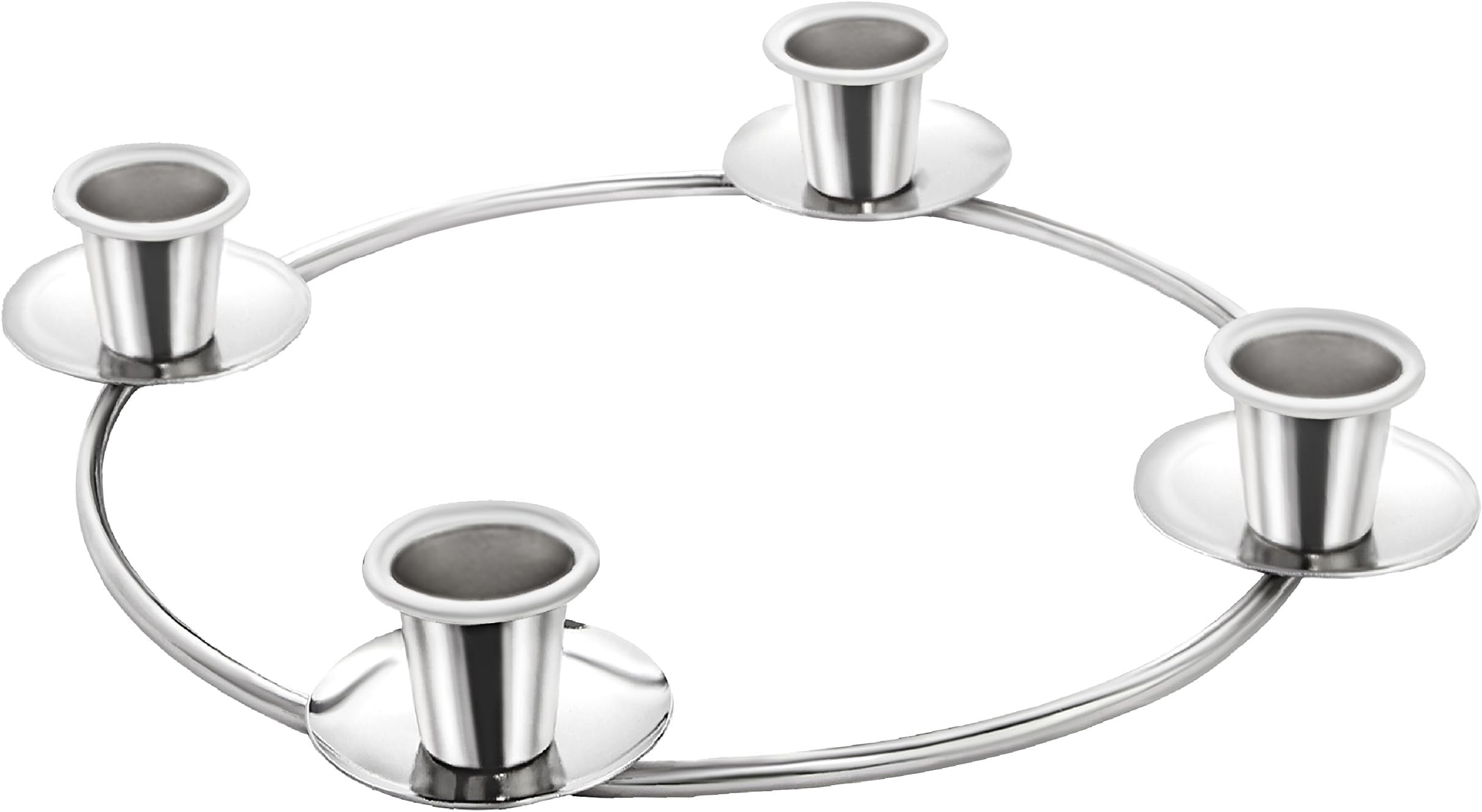 Amazon.com: Christmas Silver Advent Ring Wreath. for Advent and X-mas ...