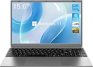 BiTECOOL Windows 11 Laptop, 15.6 inches Full HD IPS Display, Intel Celeron J4125 Quad Core, 8GB ...