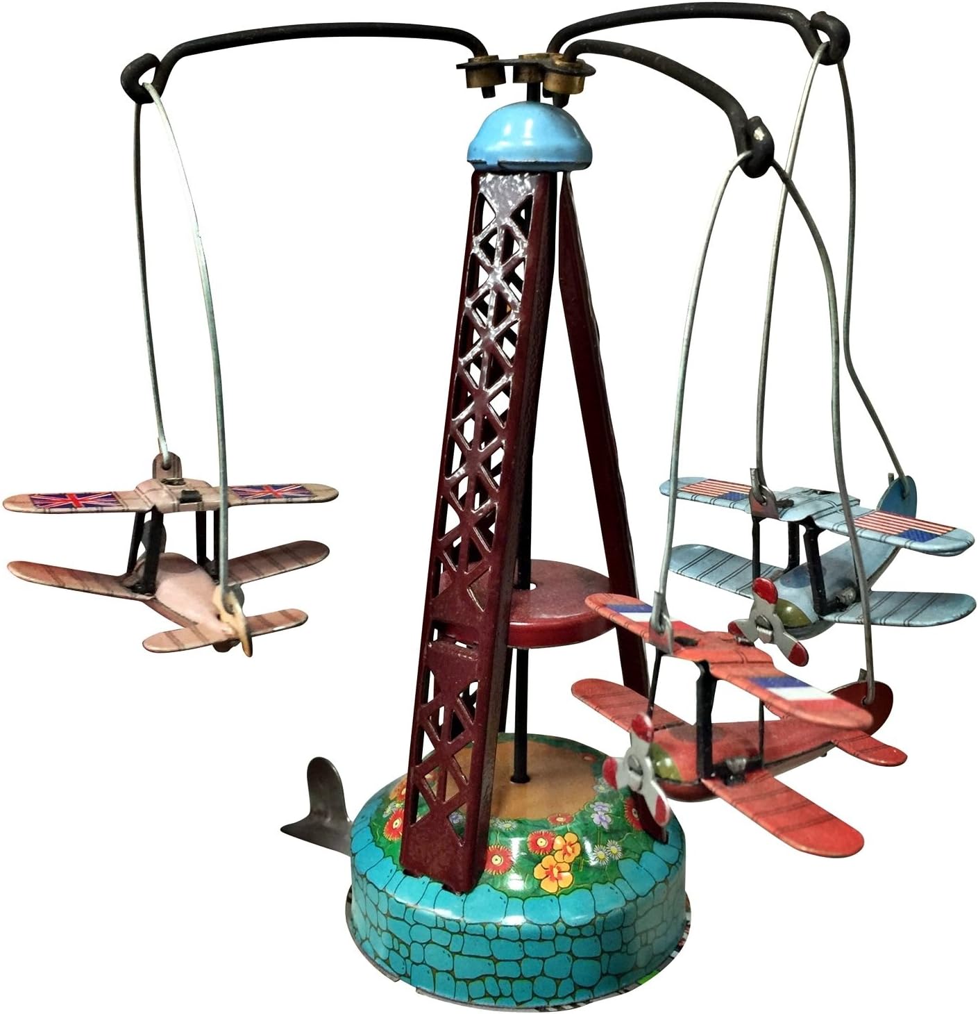 Amazon.com: H-PARTNER Classic Retro Vintage Clockwork Wind Up Rotating ...