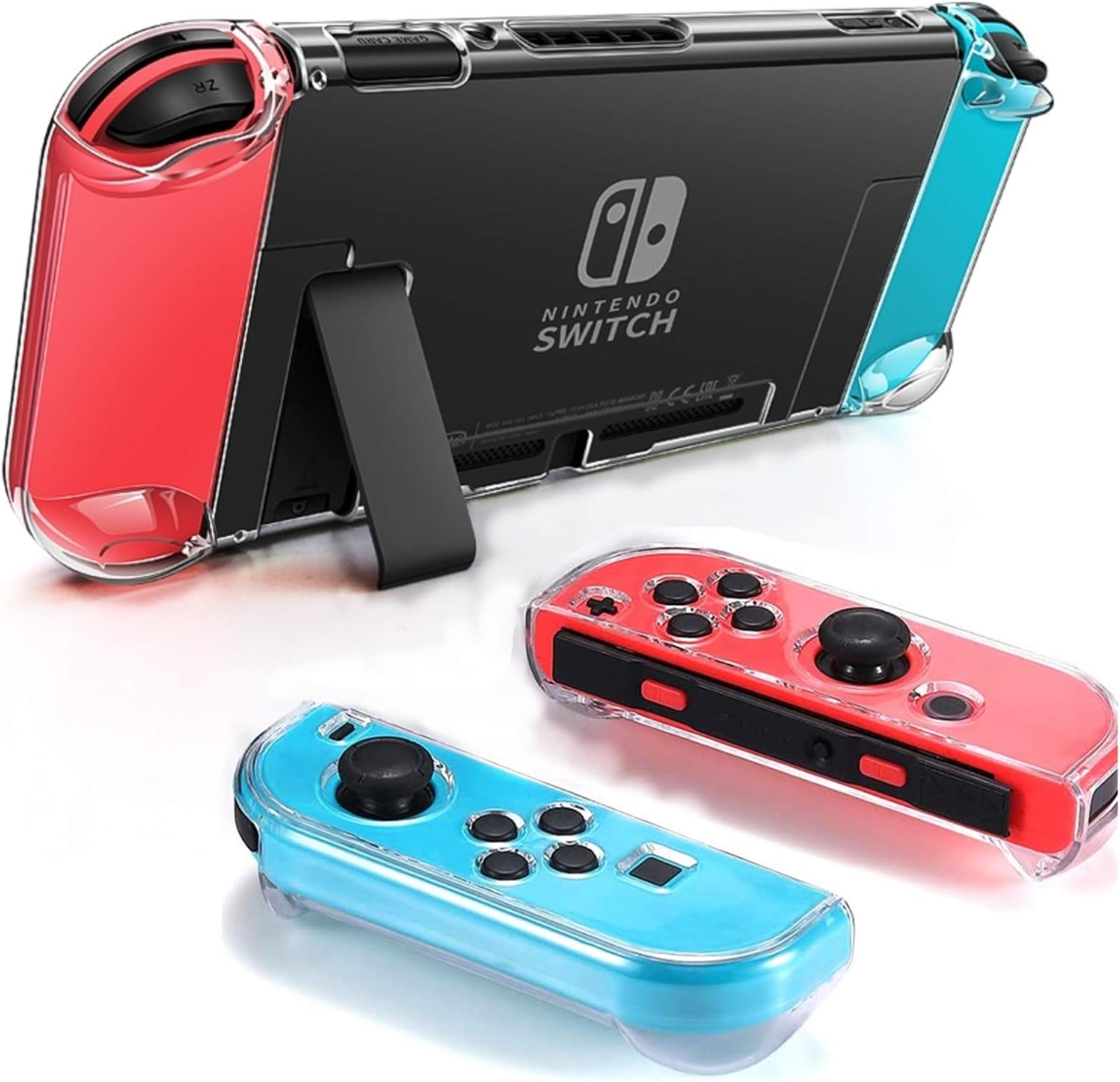 Amazon.com: Mcbazel Transparent TPU Case for Switch JoyCon Controllers ...