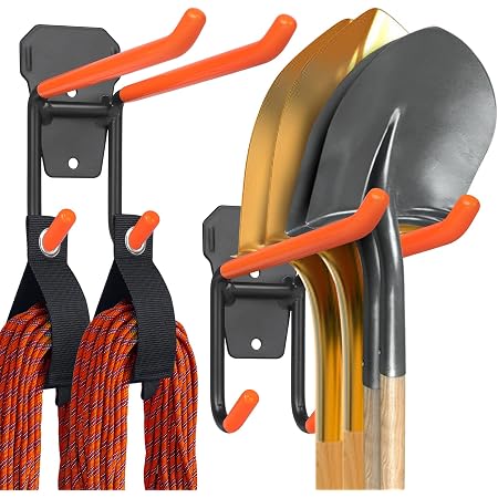 Garage Hooks For Sale 4-Pack Metal Tool Hooks - Heavy Duty Wall Mount ...