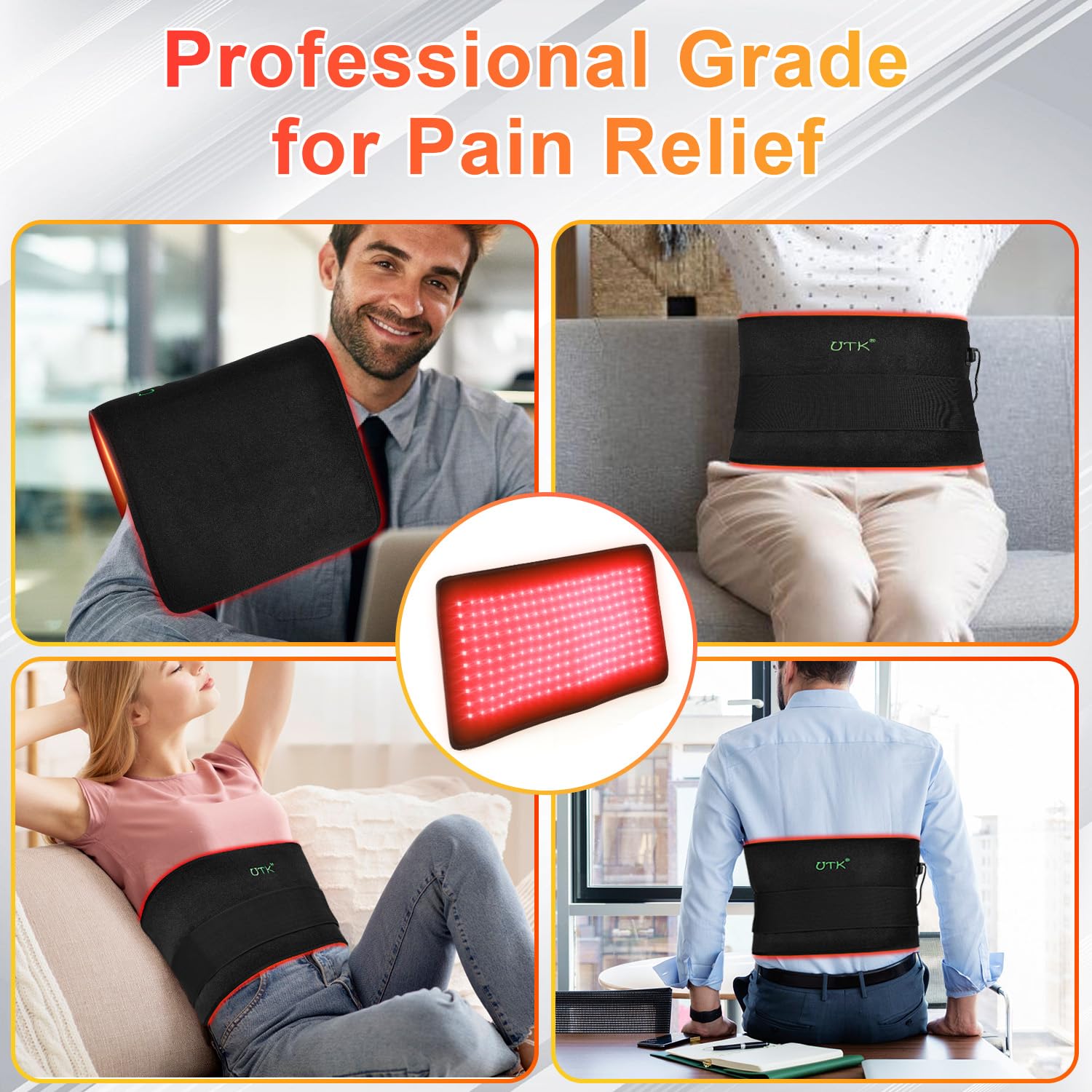 Snapklik.com : UTK Red Light Therapy For Body, Large Infrared Light ...
