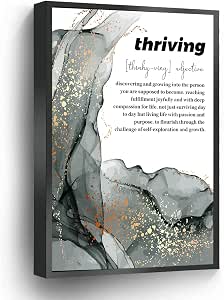Amazon.com: Thriving Definition Canvas Print Self Care Wall Art Poster ...