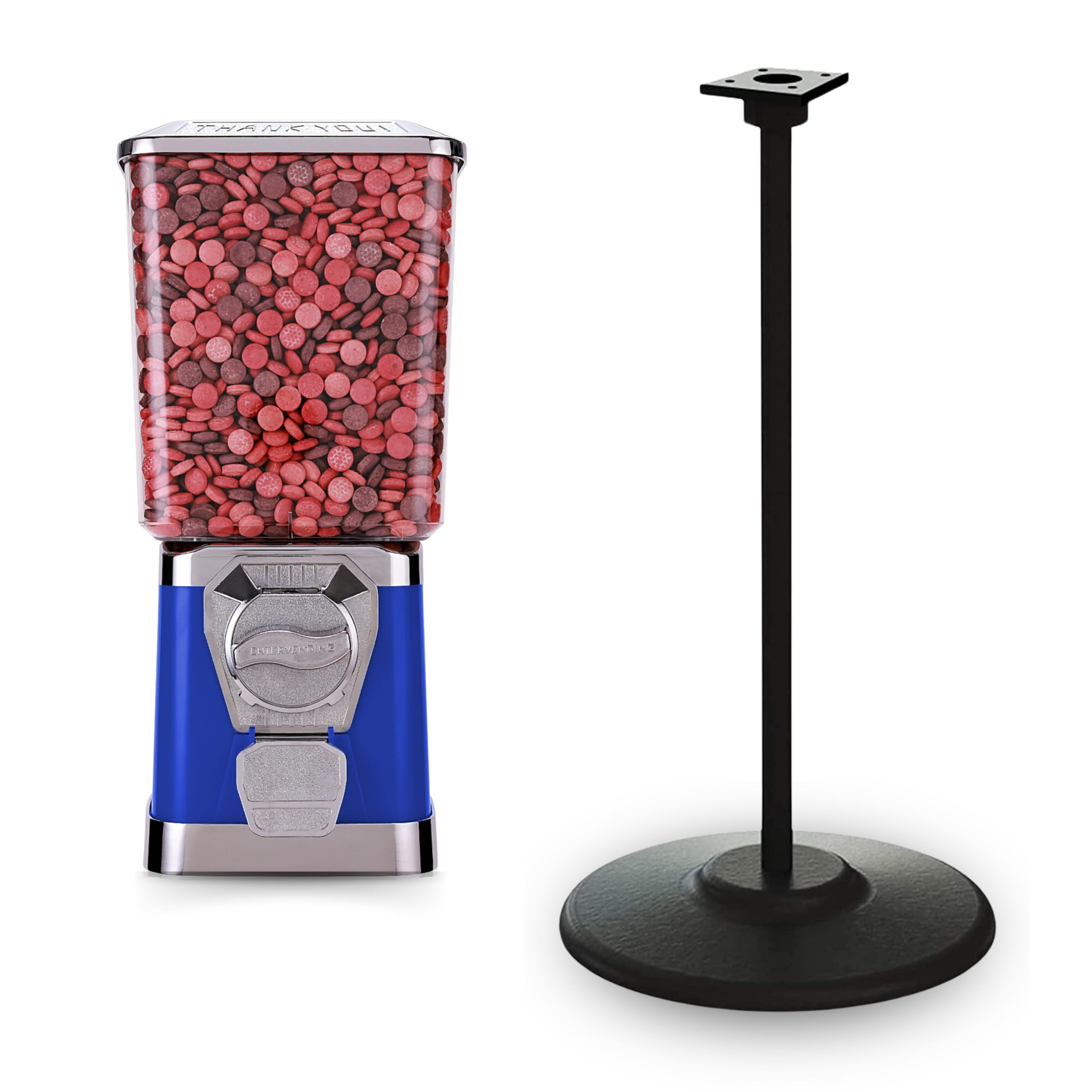 Amazon.com: Gumball Machine for Kids - Blue Vending Machine with Stand ...