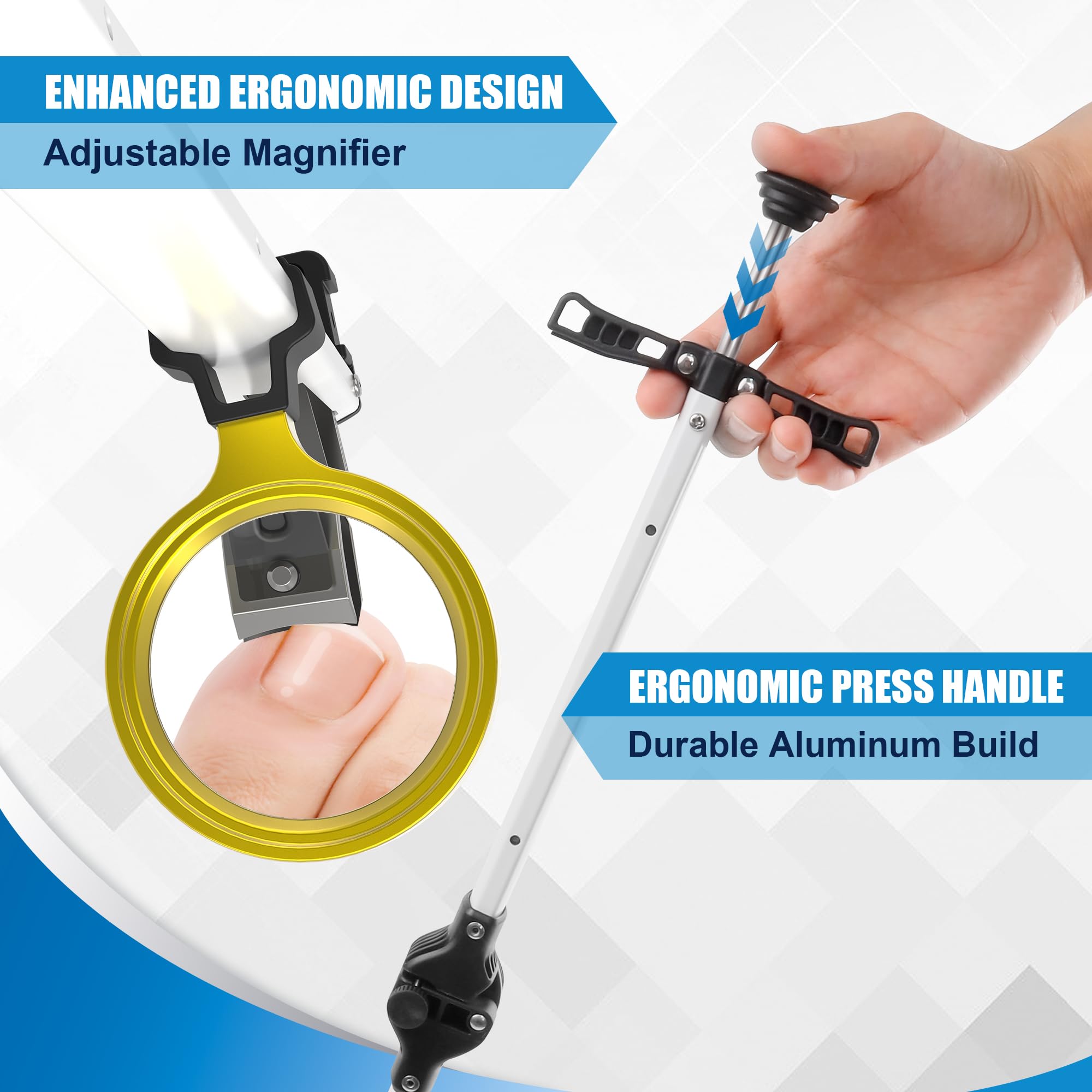 Snapklik.com : Long Handled Toenail Clippers Wide Jaw Opening, Free ...