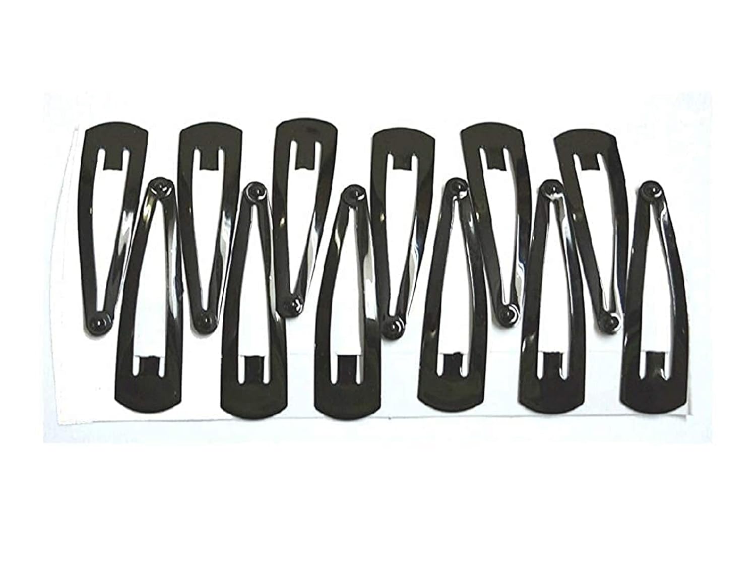 DIAN Matte Black Metal Pack of 12 Tic-Tac Pins, Korean style Tik Tak ...