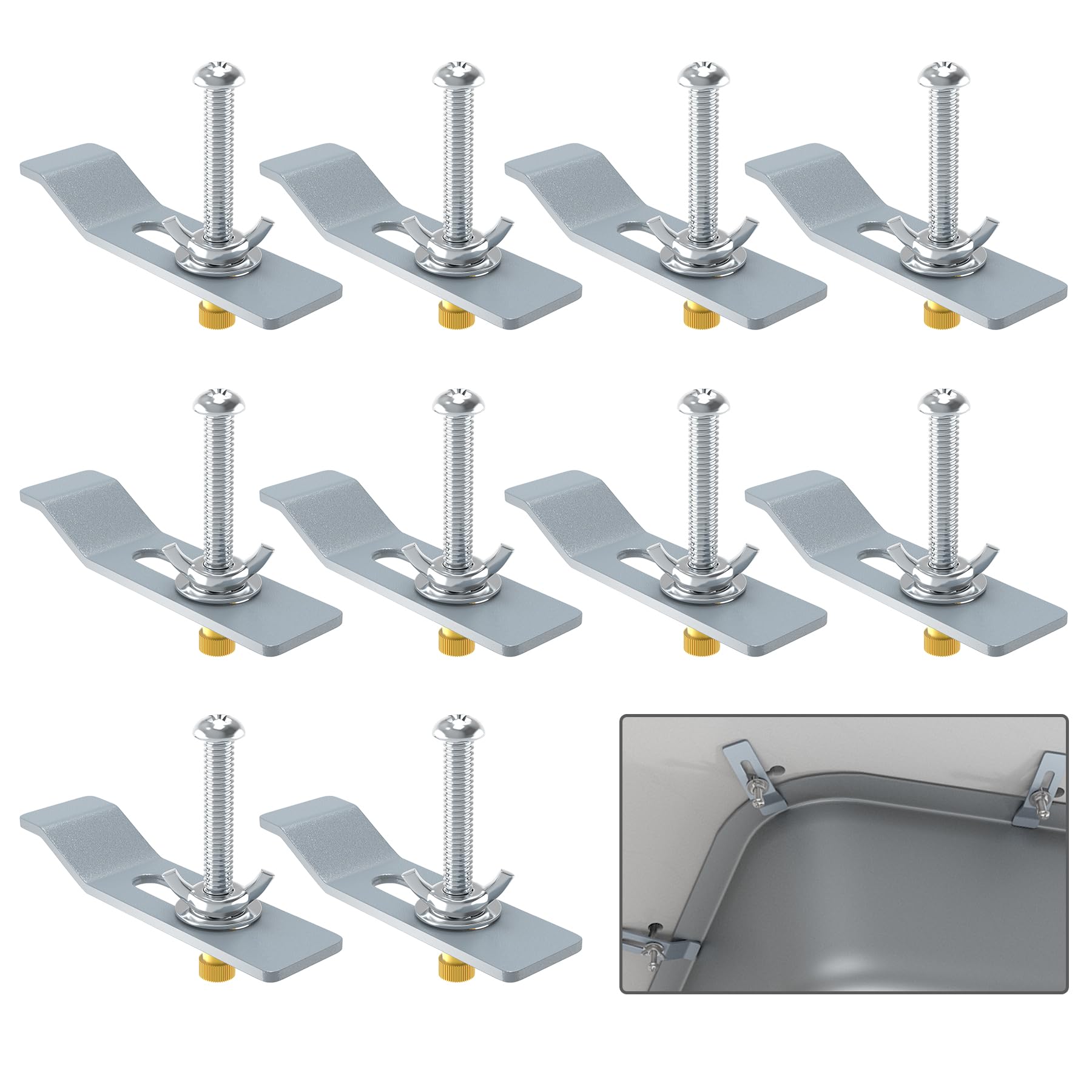 Snapklik.com : Undermount Sink Clips, 10 Pack Sink Clips Kit, Heavy ...