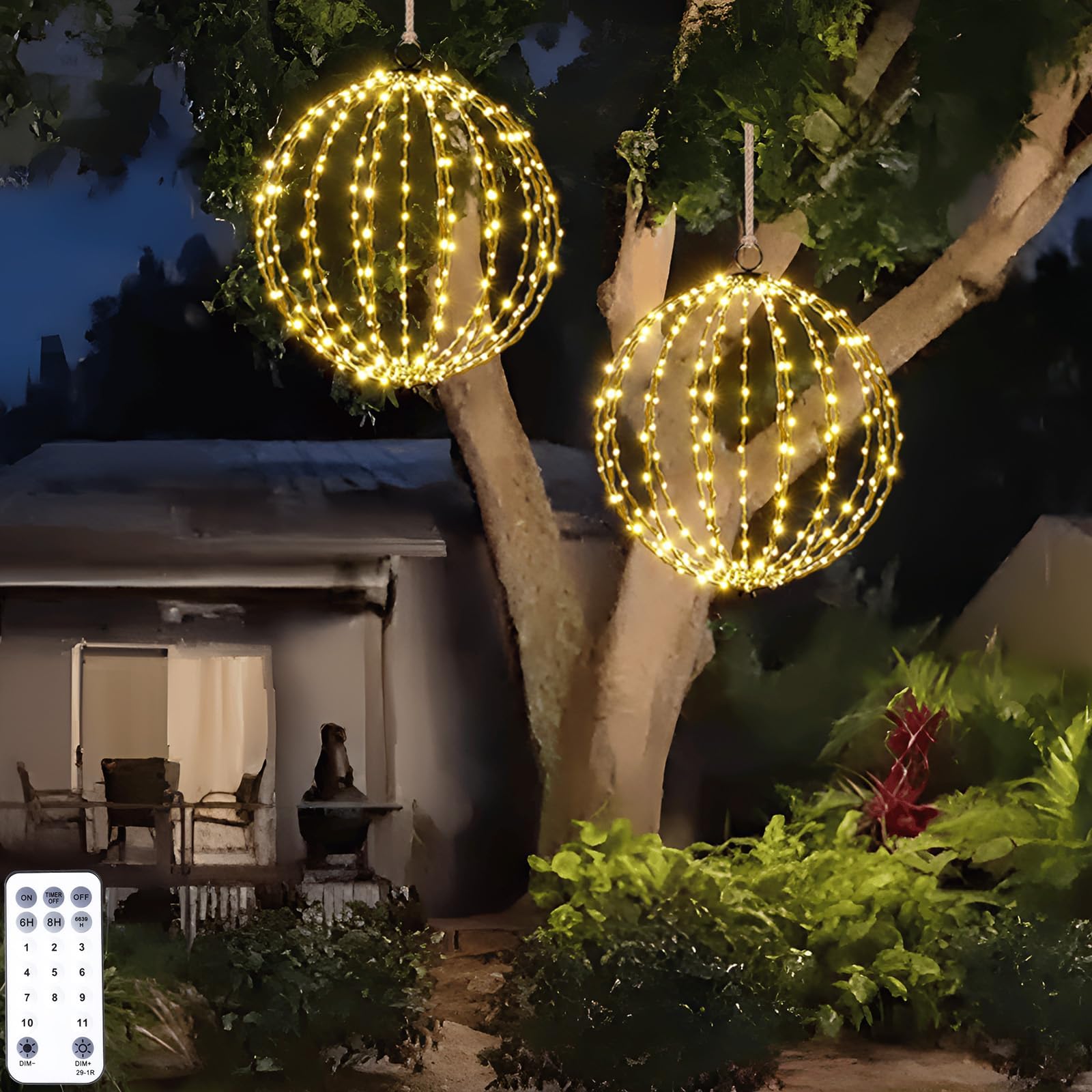 Amazon.com: Wintergreen Lighting LED Light Ball – Indoor/Outdoor ...