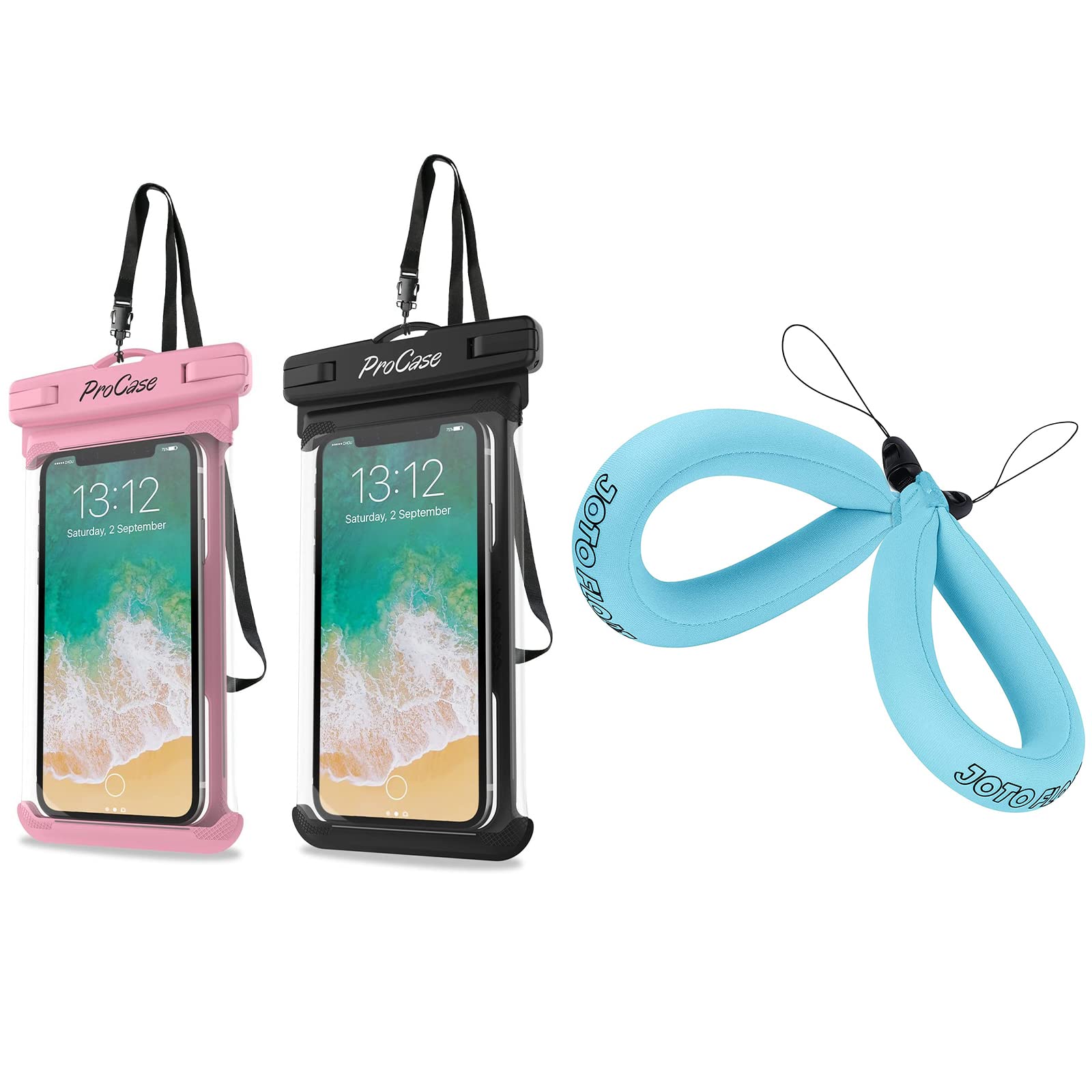 Amazon.com: ProCase Universal Waterproof Phone Pouch Bundle with 2 Pack ...