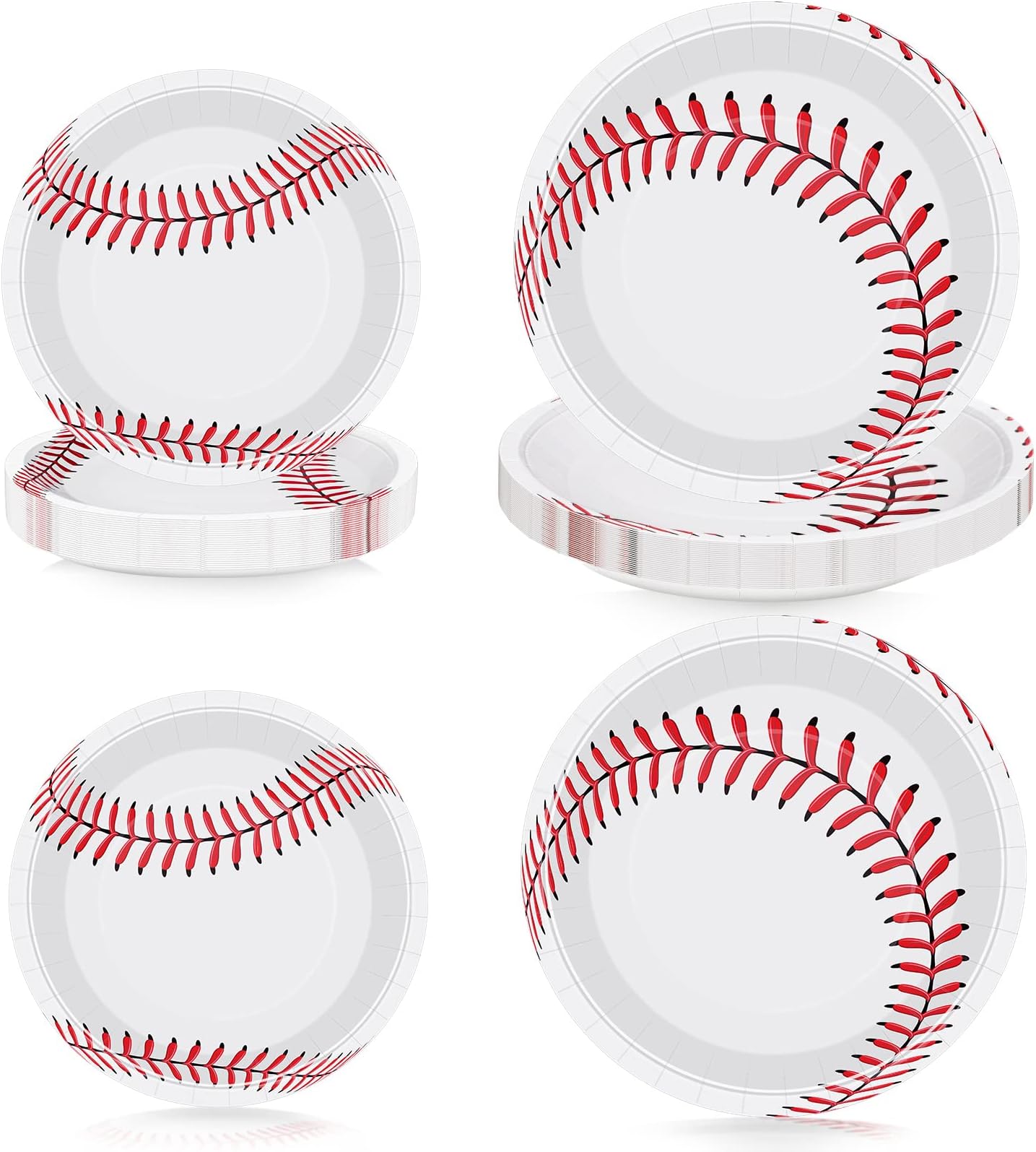 Amazon.com: Atlanta Braves Round Disposable Paper Plates - 9" (Pack of ...