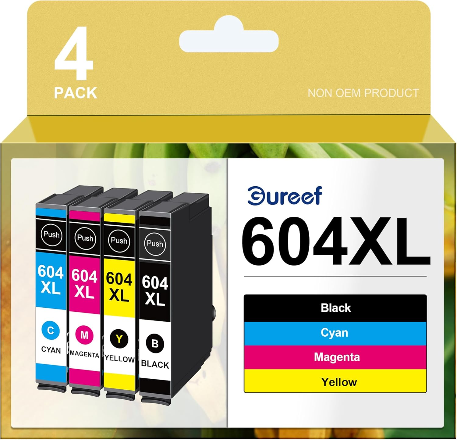 Gureef 604XL Ink Cartridges Replacement for Epson 604 Ink Cartridge ...