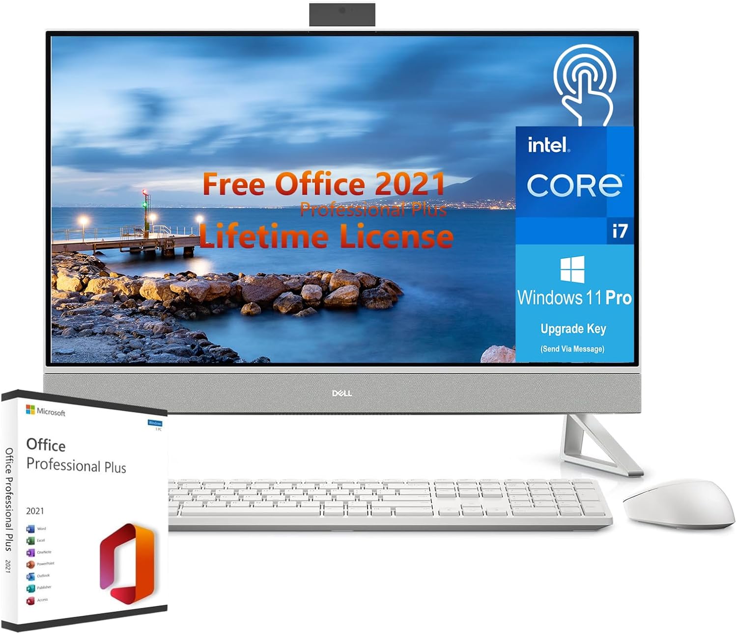 Amazon.com: Dell Inspiron 27-inch All-in-One Desktop Computer - with ...