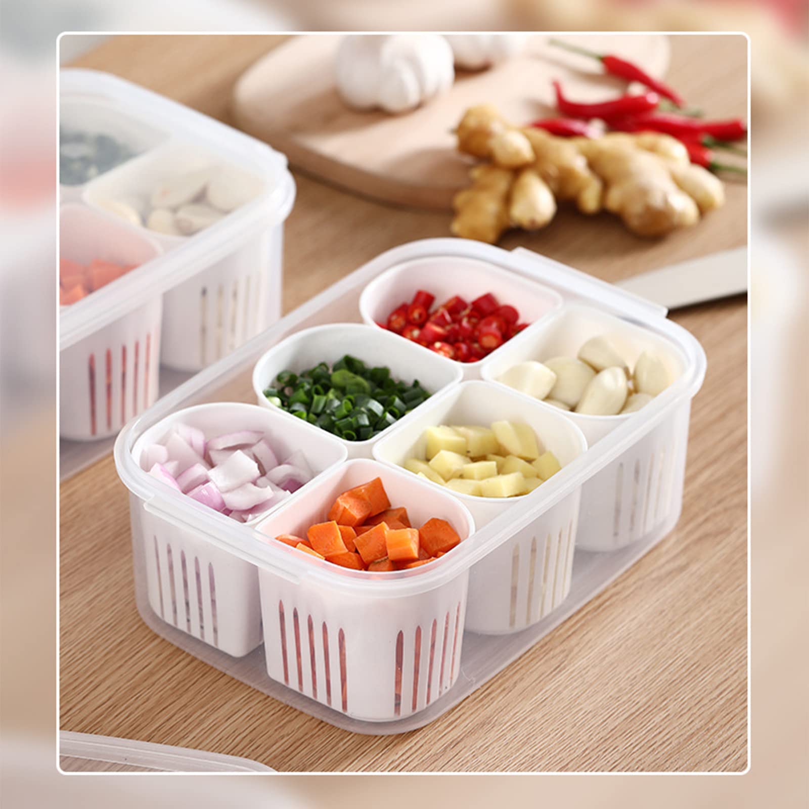 Veggie Multi Storage Containers Multi Function Long Term Fresh Keeping