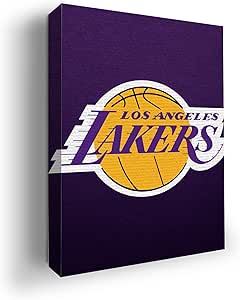 Amazon.com: Los Angeles Lakers Canvas Wall Art by Mavis Print- 12x16 ...