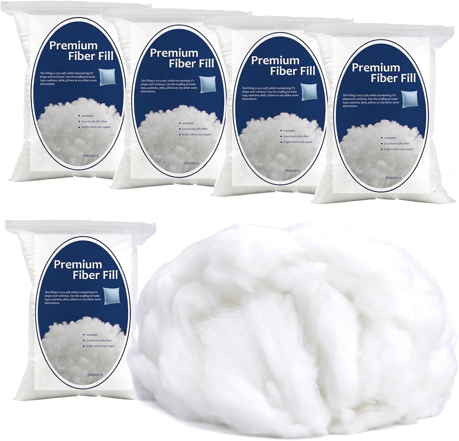 Amazon.com: Bupete 1.65lb Pillow Stuffing, Pillow Filler, Stuffing for ...