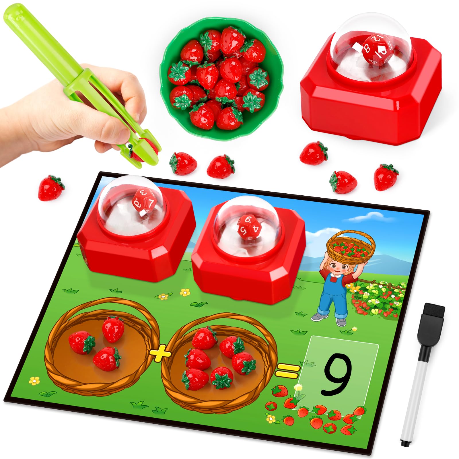 Amazon.com: SkilLify Math Board Games for Kids with Dice Poppers, Math ...