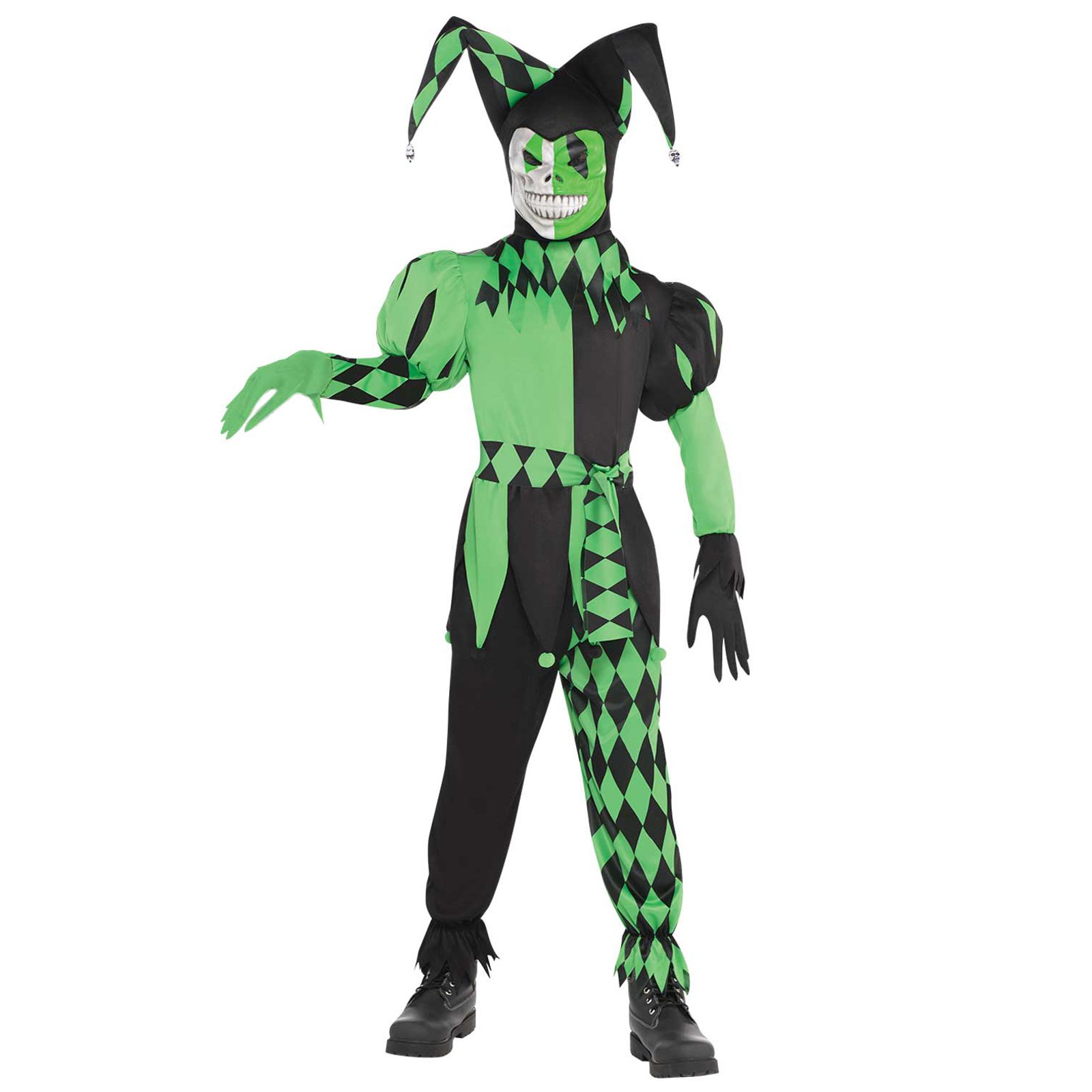 amscan 847679-55 Ghoulish Jester Costume - Age 14-16 Years - 1 Pc ...