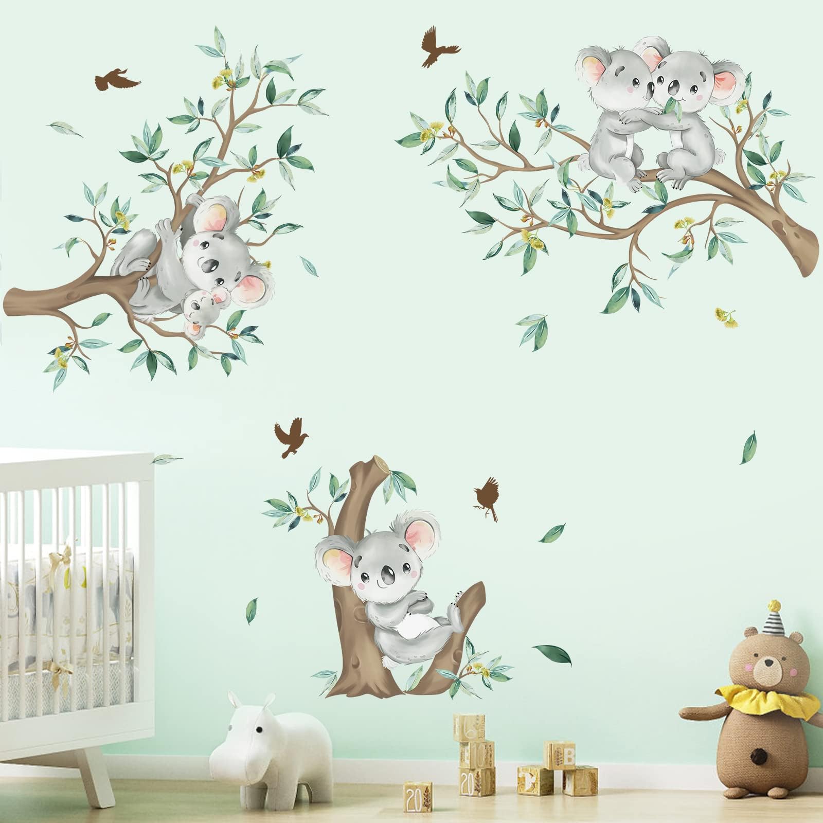 Amazon.com: wondever Koala Tree Branch Wall Decals Animal Koala Bear ...