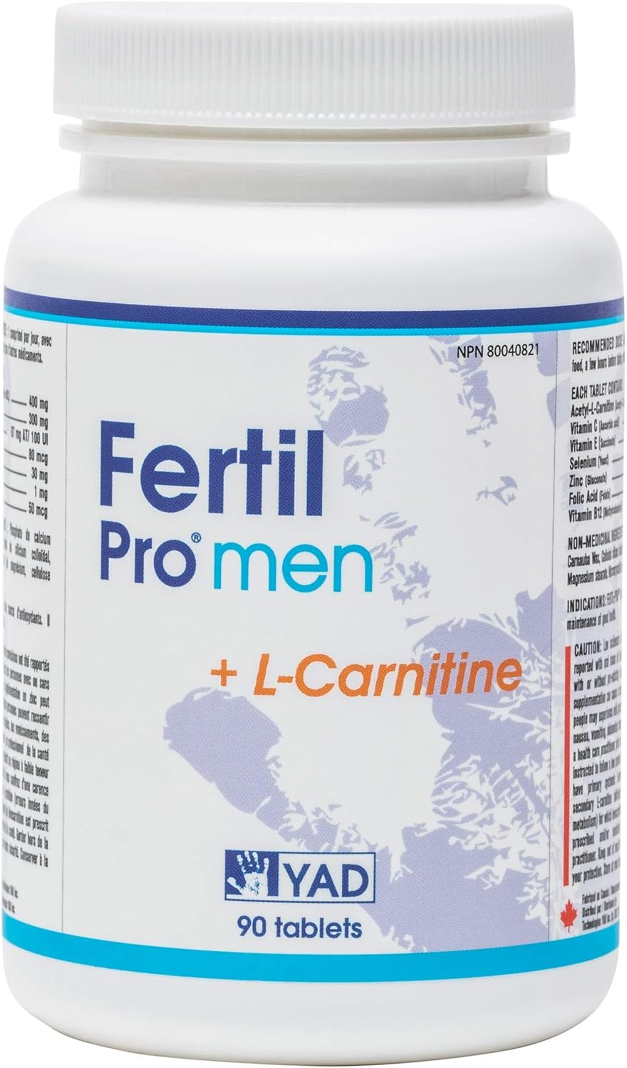 Fertil Pro Men Acetyl-L-Carnitine Natural Health Supplement (90 Pills 3 ...