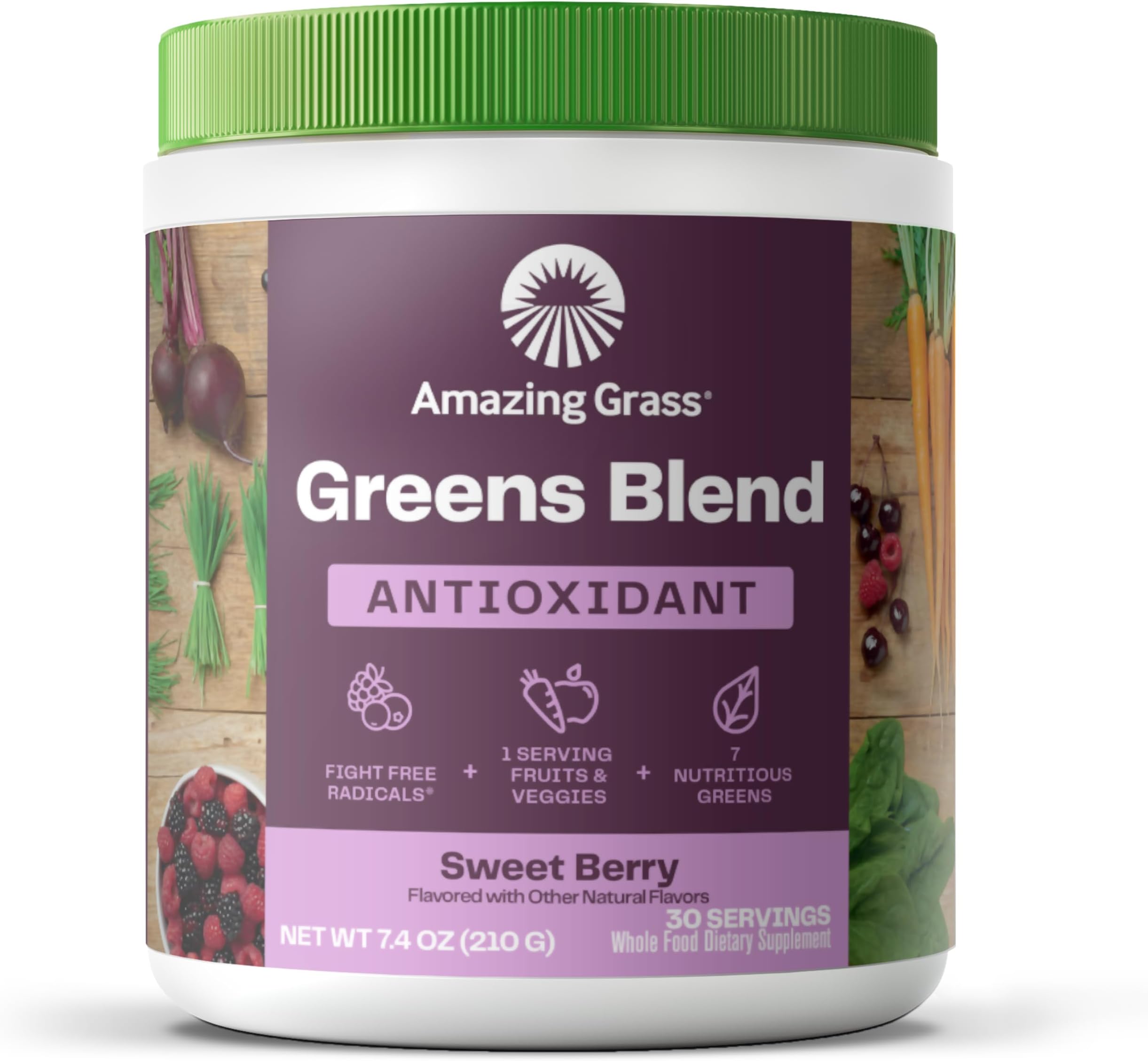 Amazon.com: Amazing Grass Greens Blend Superfood: Greens Powder Mix for ...