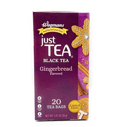 Amazon.com : Wegmans Just Tea Gingerbread Flavored Black Tea Bags ...