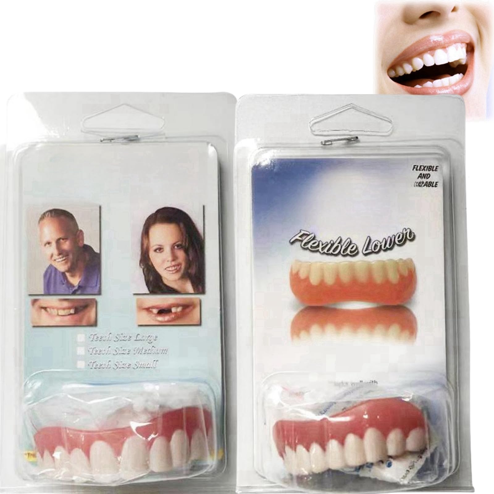 1 Pair of Soft Denture Reline Kit,Soft Reline Kit,Soft Dentures False ...