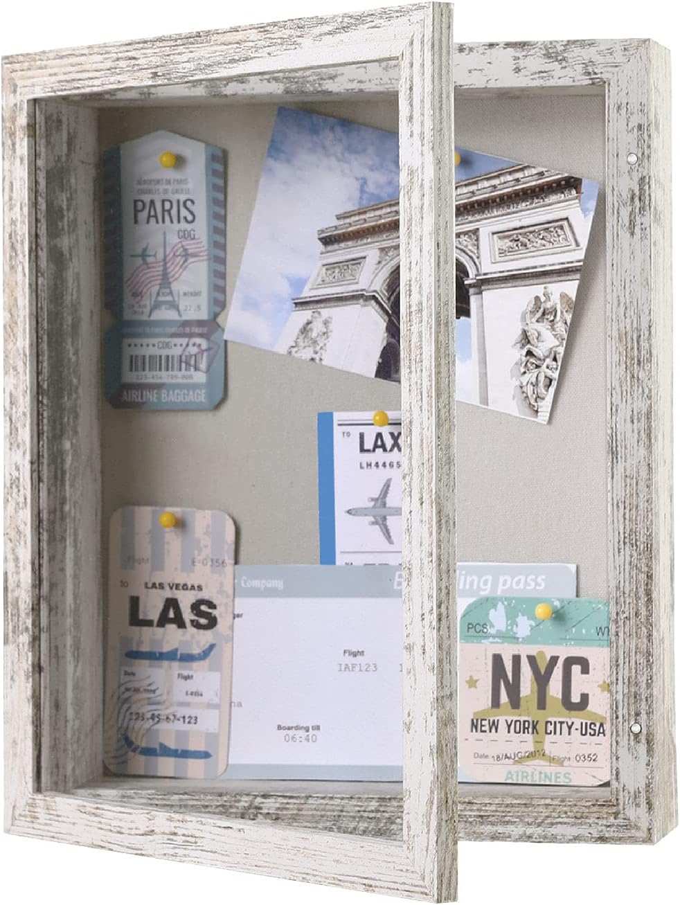 Amazon.com - Ticket Shadow Box - 8x10 Memento Frame - Large 4" Slot on ...