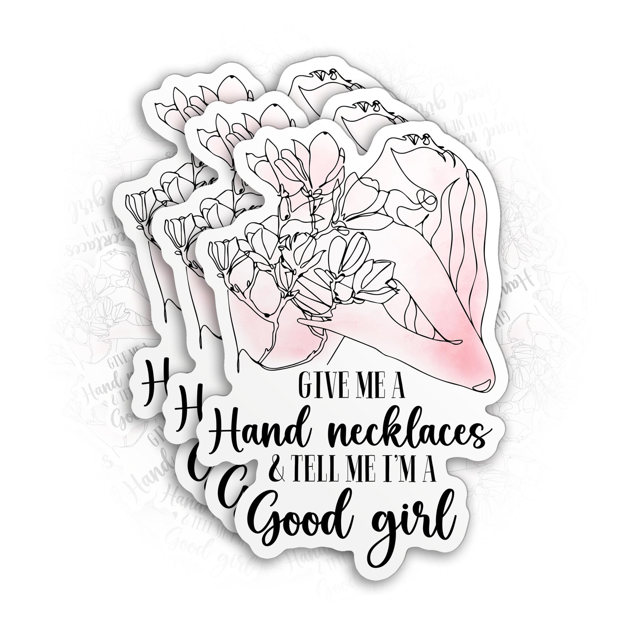 Amazon.com: (3Pcs) Give Me a Hand Necklace and Tell me I'm a Good Girl ...