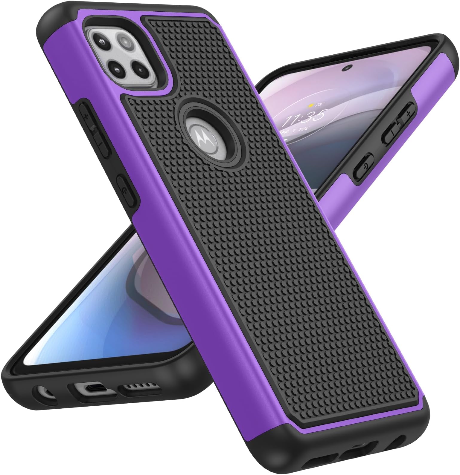 Amazon.com: BNIUT for Motorola One 5G Ace (One 5G UW Ace) Case: Dual ...