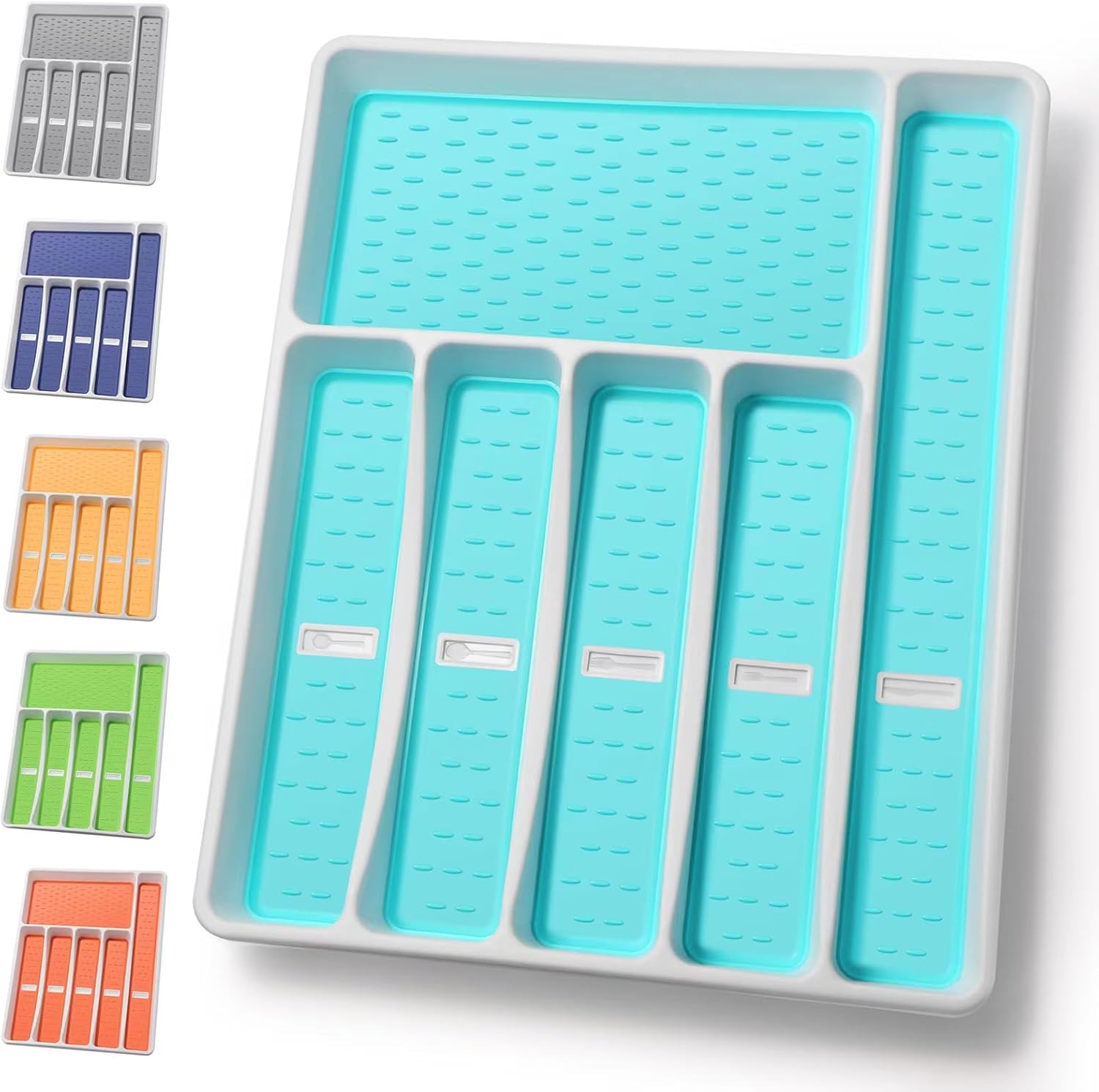 Amazon.com - Silverware Organizer with Cutlery Icons，Silverware Tray ...