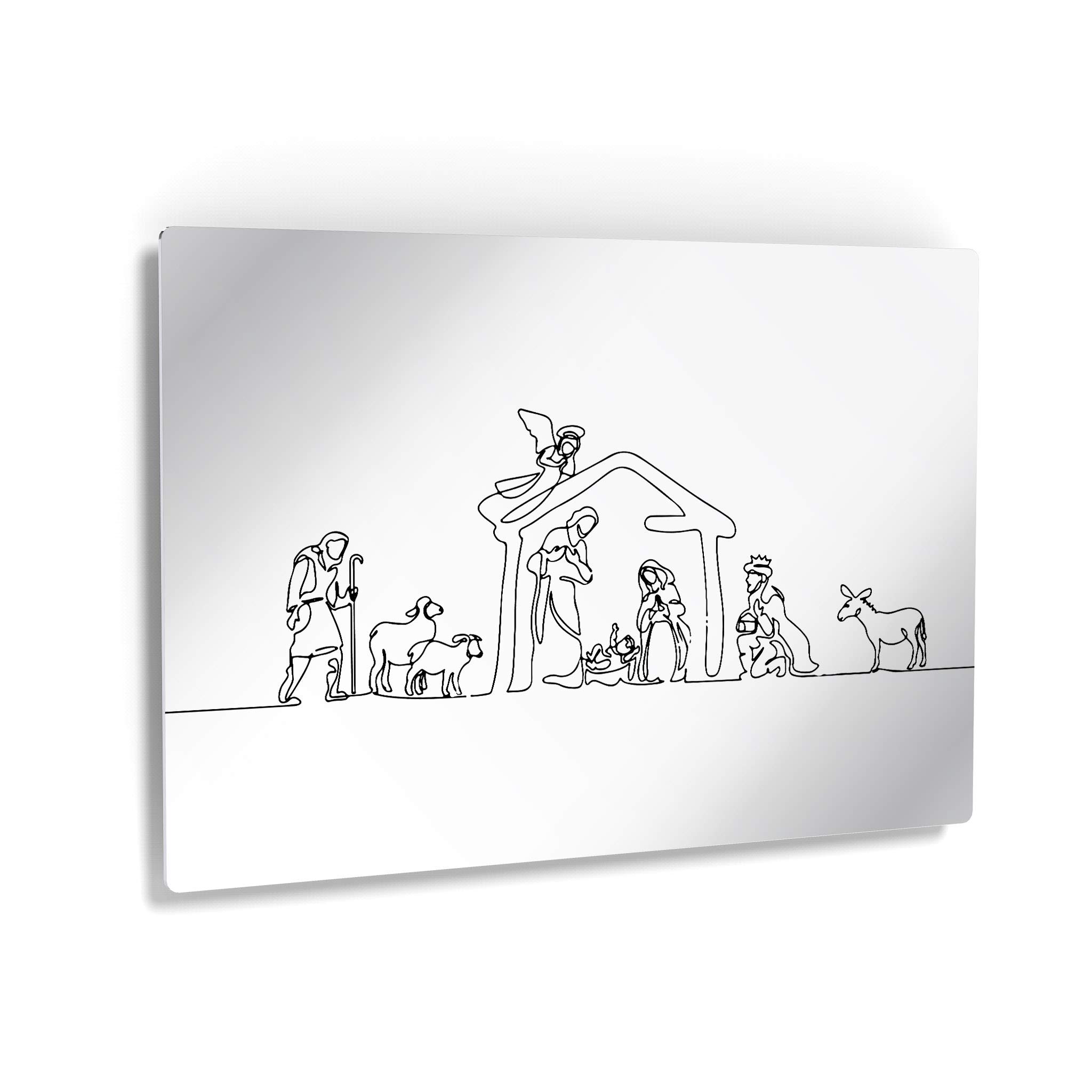 Nativity Scene Clipart Black And White Christmas Nativity Silhouette