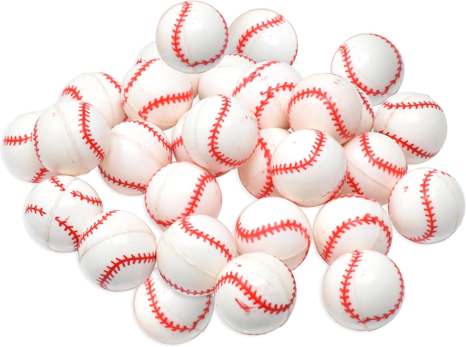 Amazon.com: 25 Bouncy Balls for Kids Party Favors | Baseball Bouncy ...