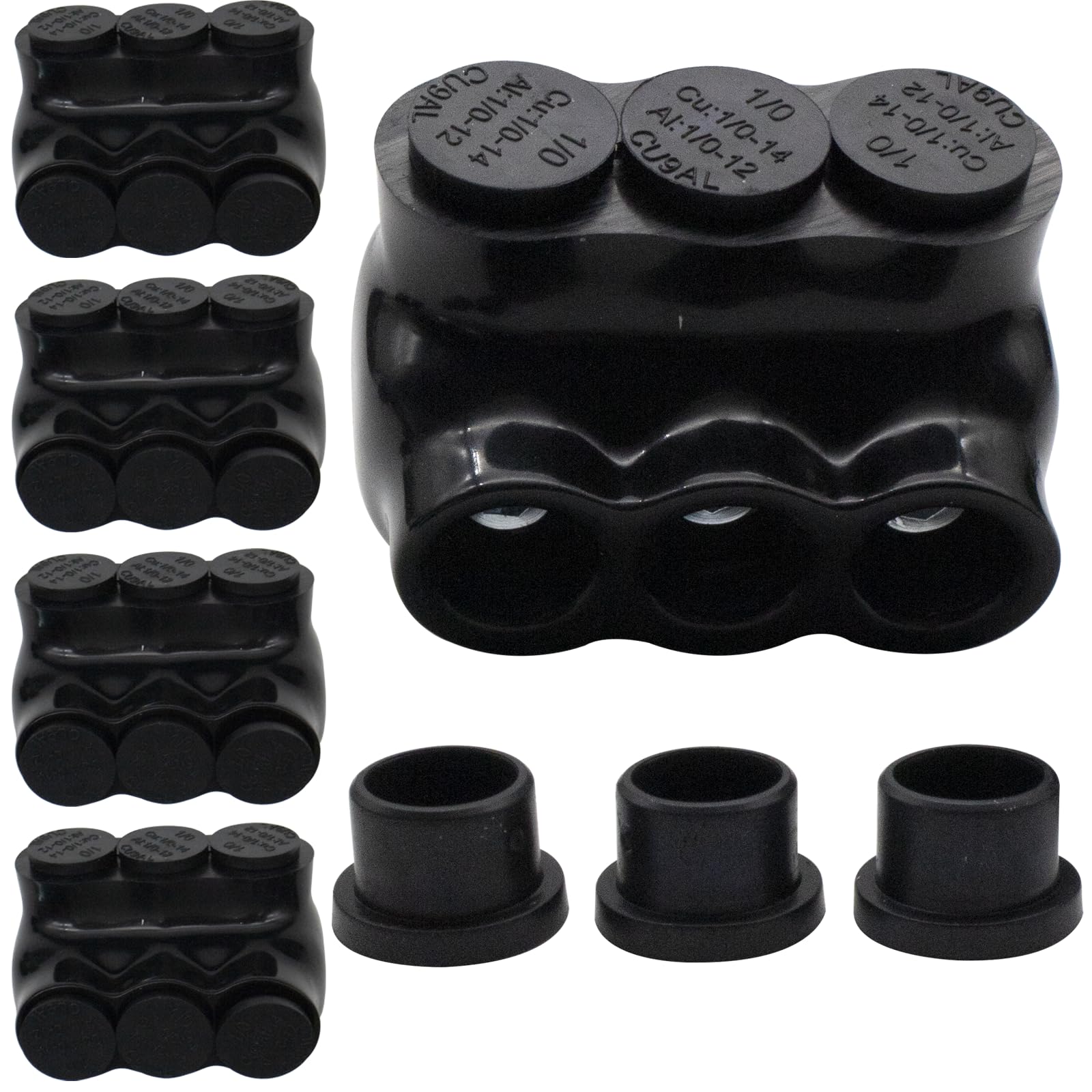 Snapklik.com : Insulated Multi Tap Connectors 2/0-6AWG, Electrical ...