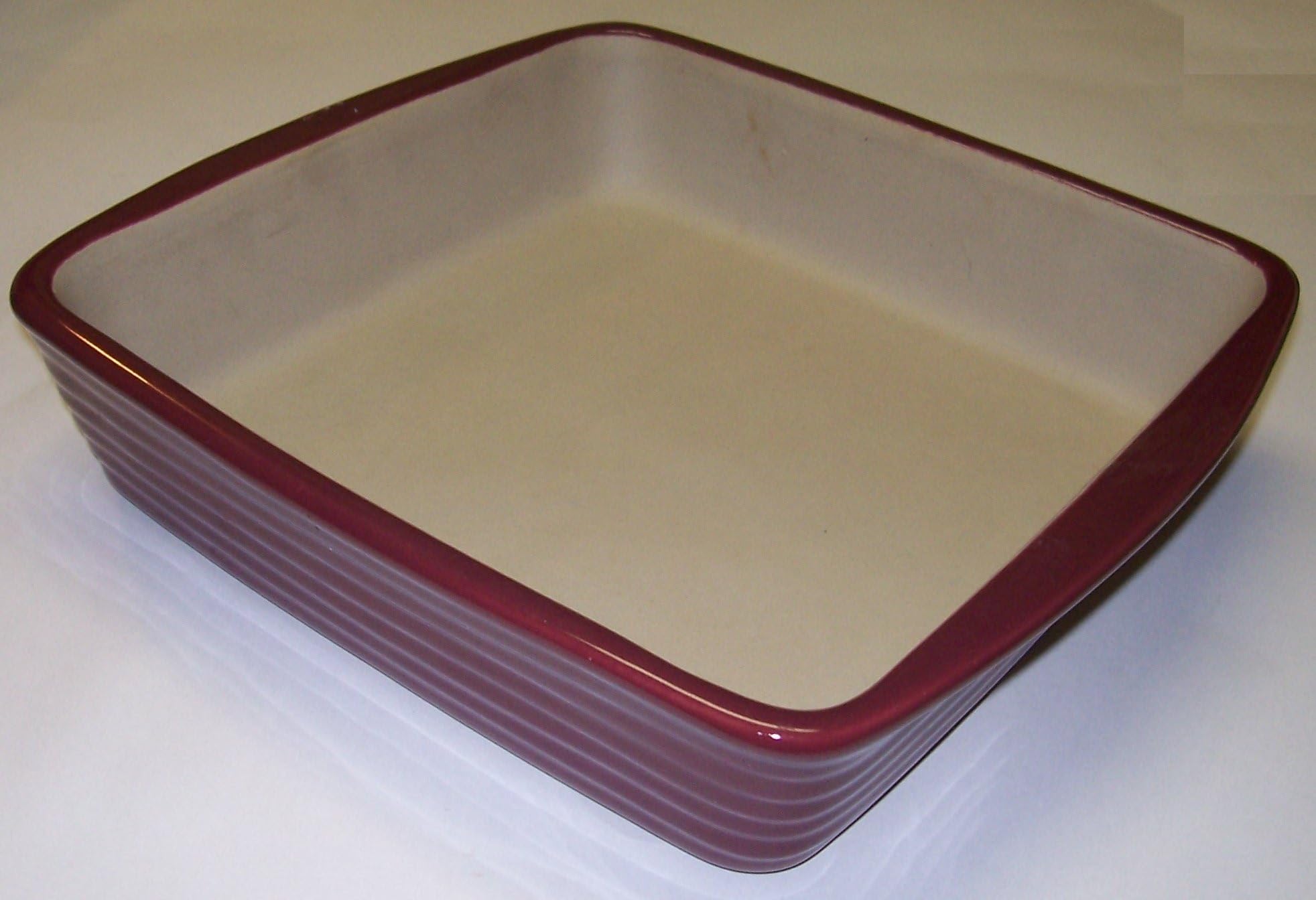 Amazon.com: Pampered Chef Deep Covered Baker 4-Quart, Cranberry, 1321 ...