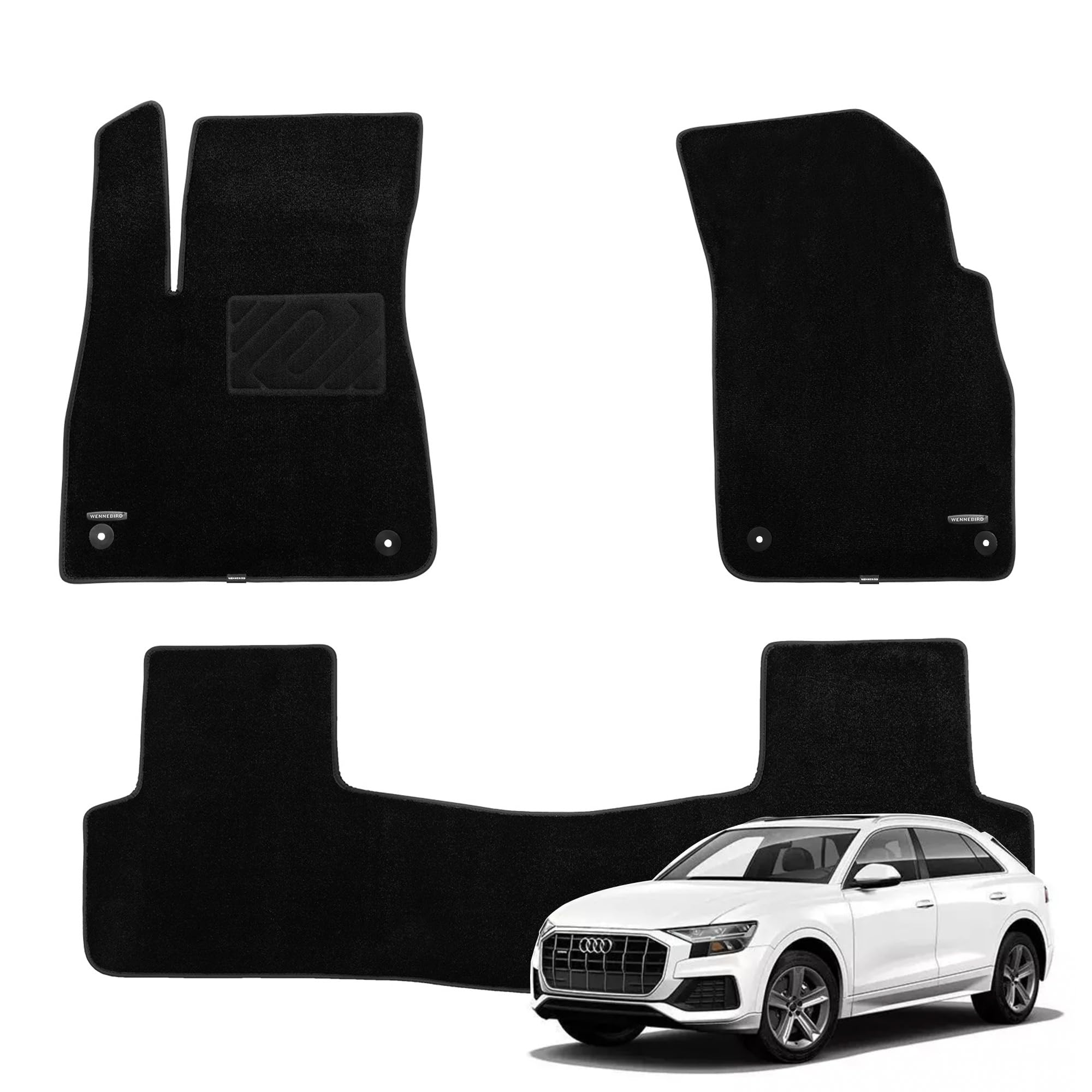 Amazon.com: WENNEBIRD Superior Carpet Floor Mats for 2017-2025 Audi Q8 ...