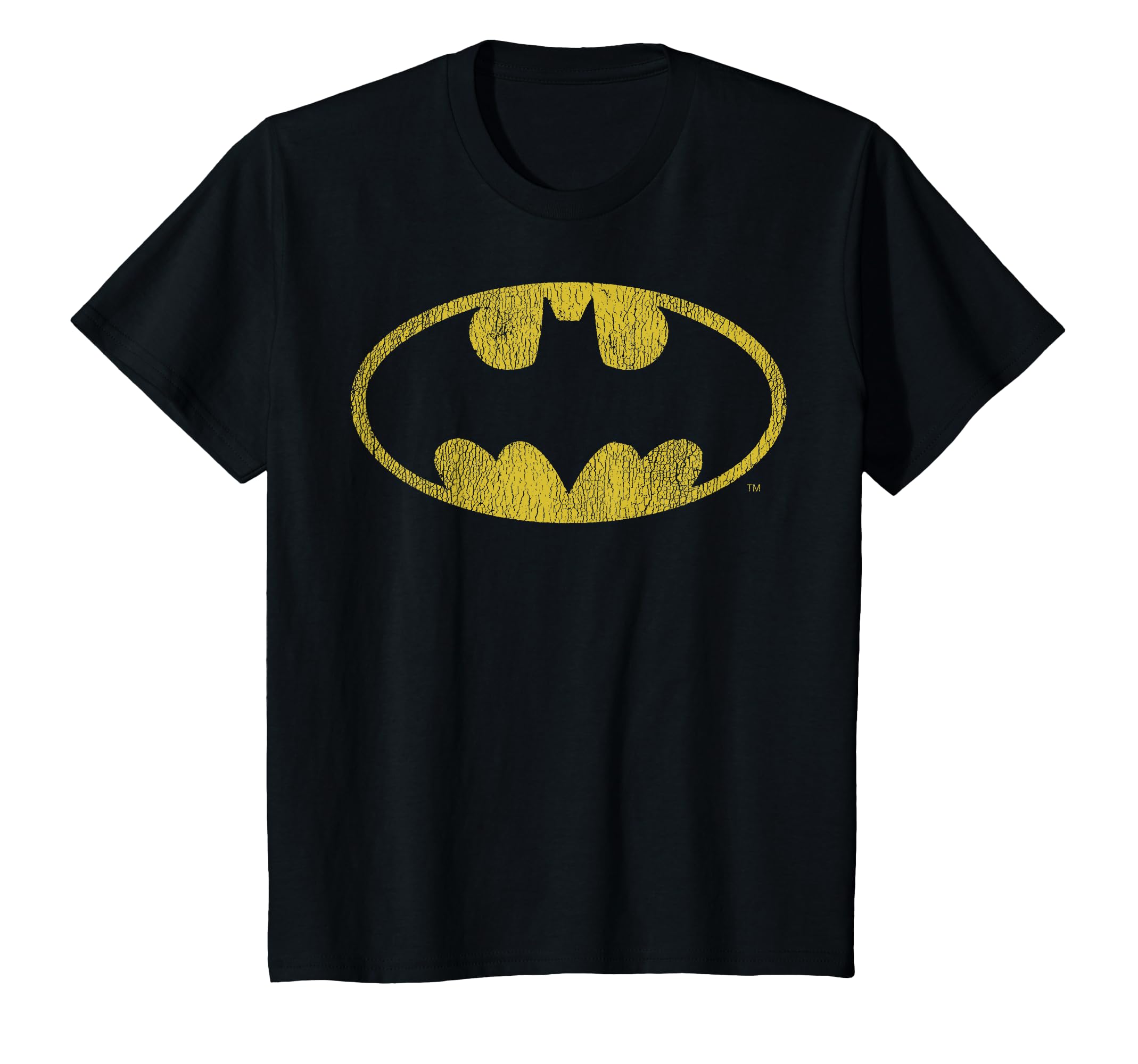 Amazon.com: DC Comics Batman Distressed Classic Logo T-Shirt : Clothing ...