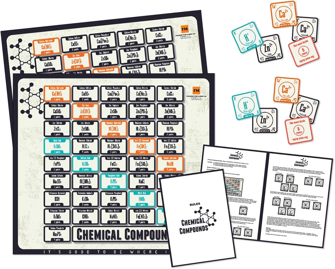 Amazon.com: Chemical Compounds Chemistry Board Game : Toys & Games