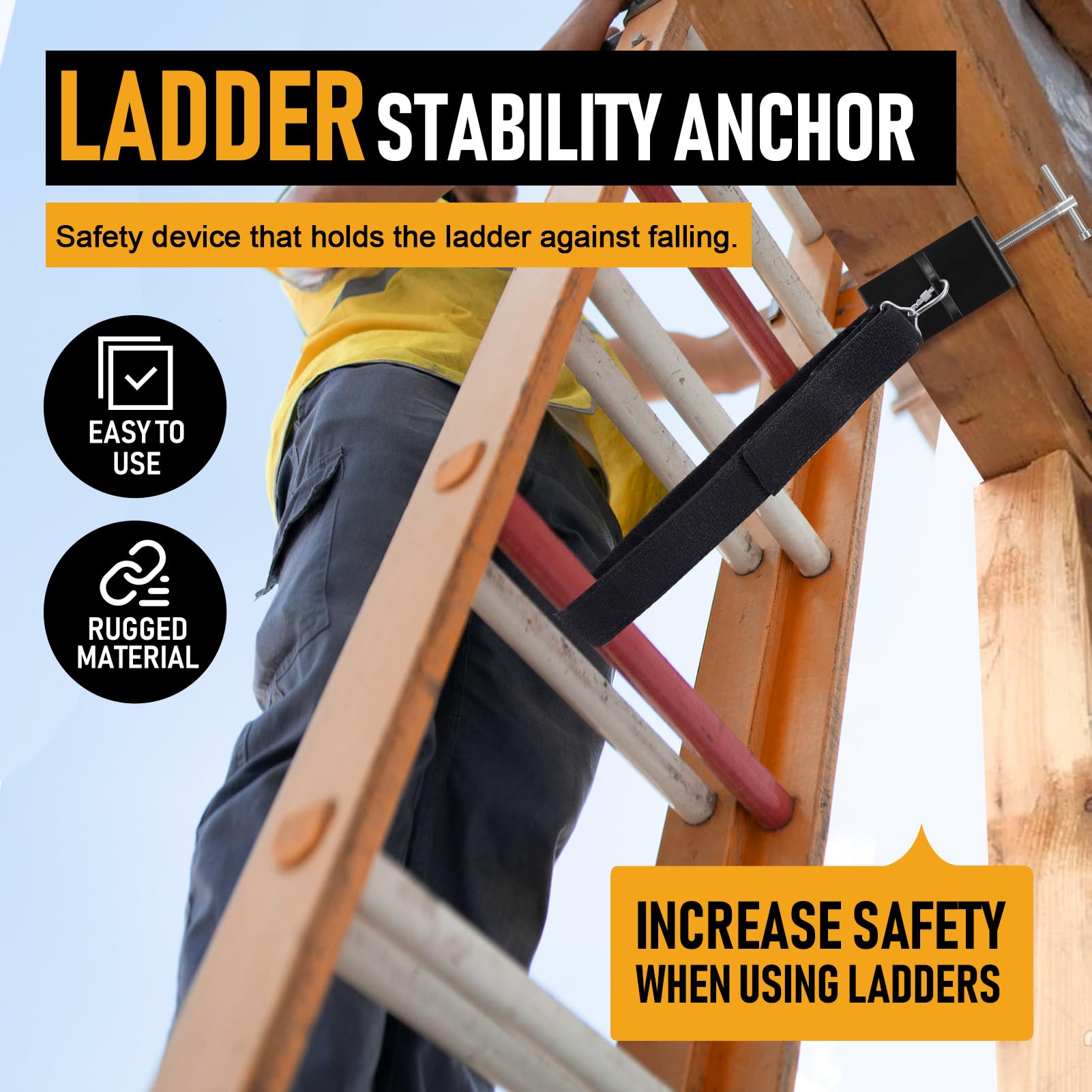 Ladder Leveler Ladder Standoff Tie Down 70827 Ladder Stability Anchor ...
