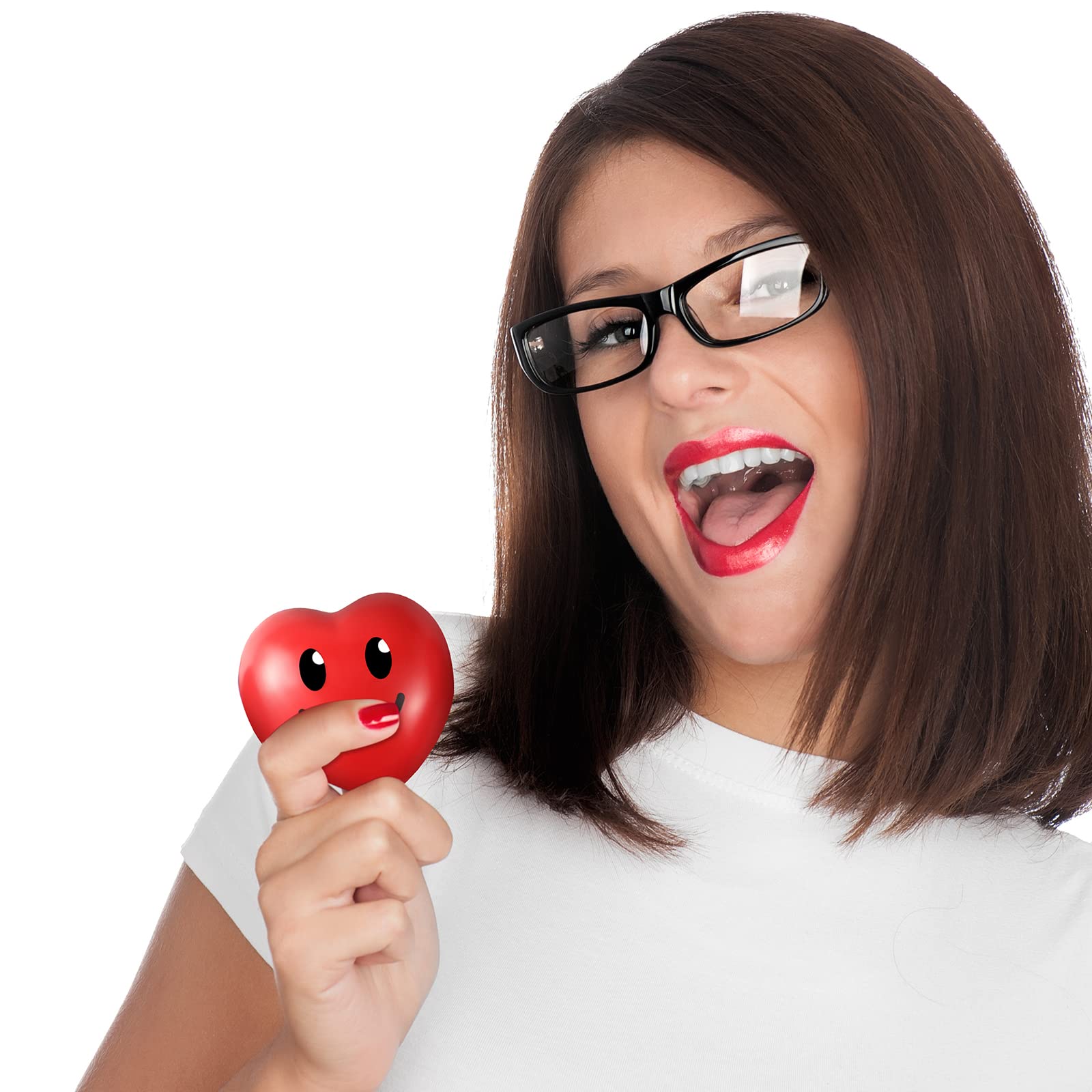 Snapklik.com : 12 Pieces Heart Stress Balls, Valentines Day Stress ...