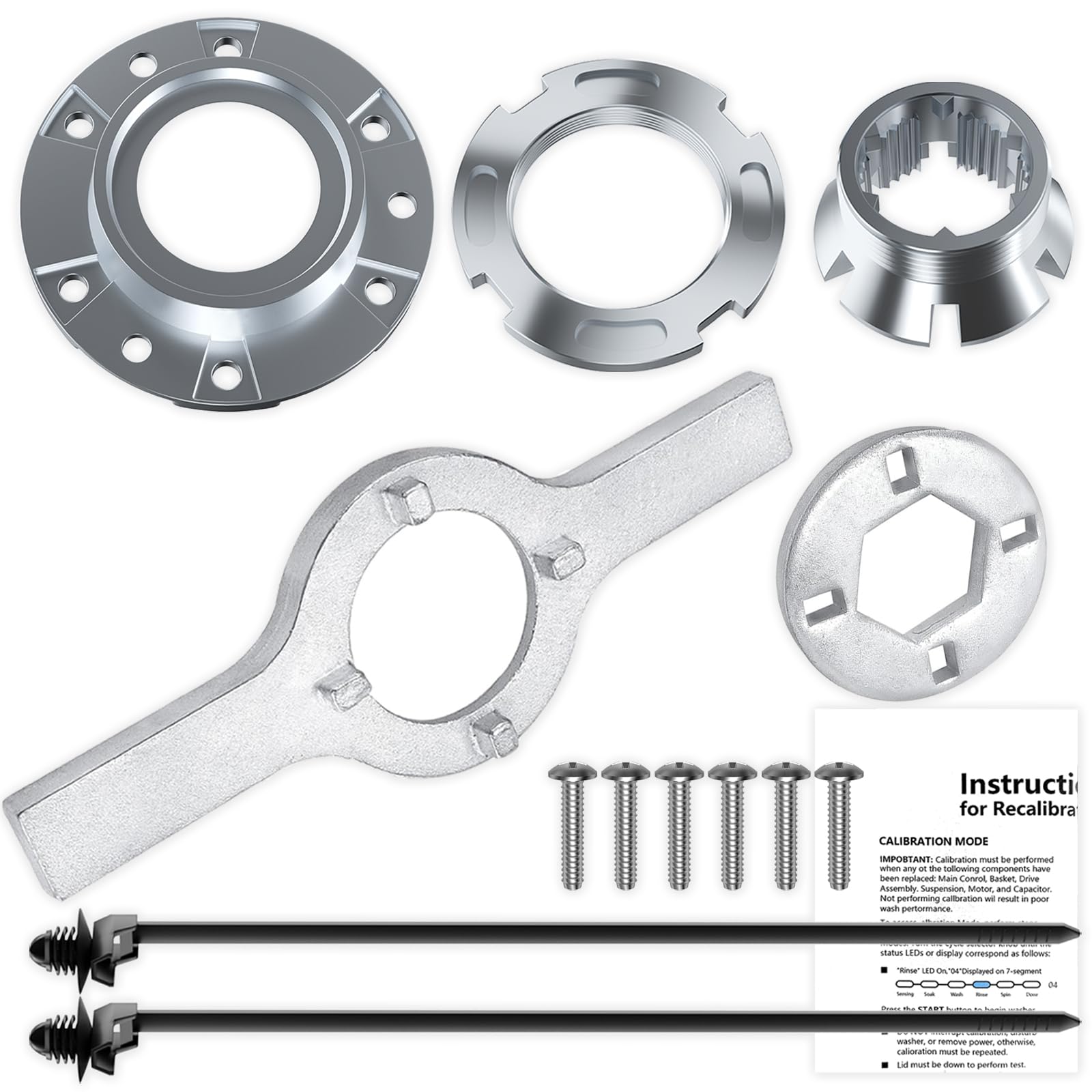 Amazon.com: Upgraded W10324651 Hub Replacement with TB123A Spanner ...