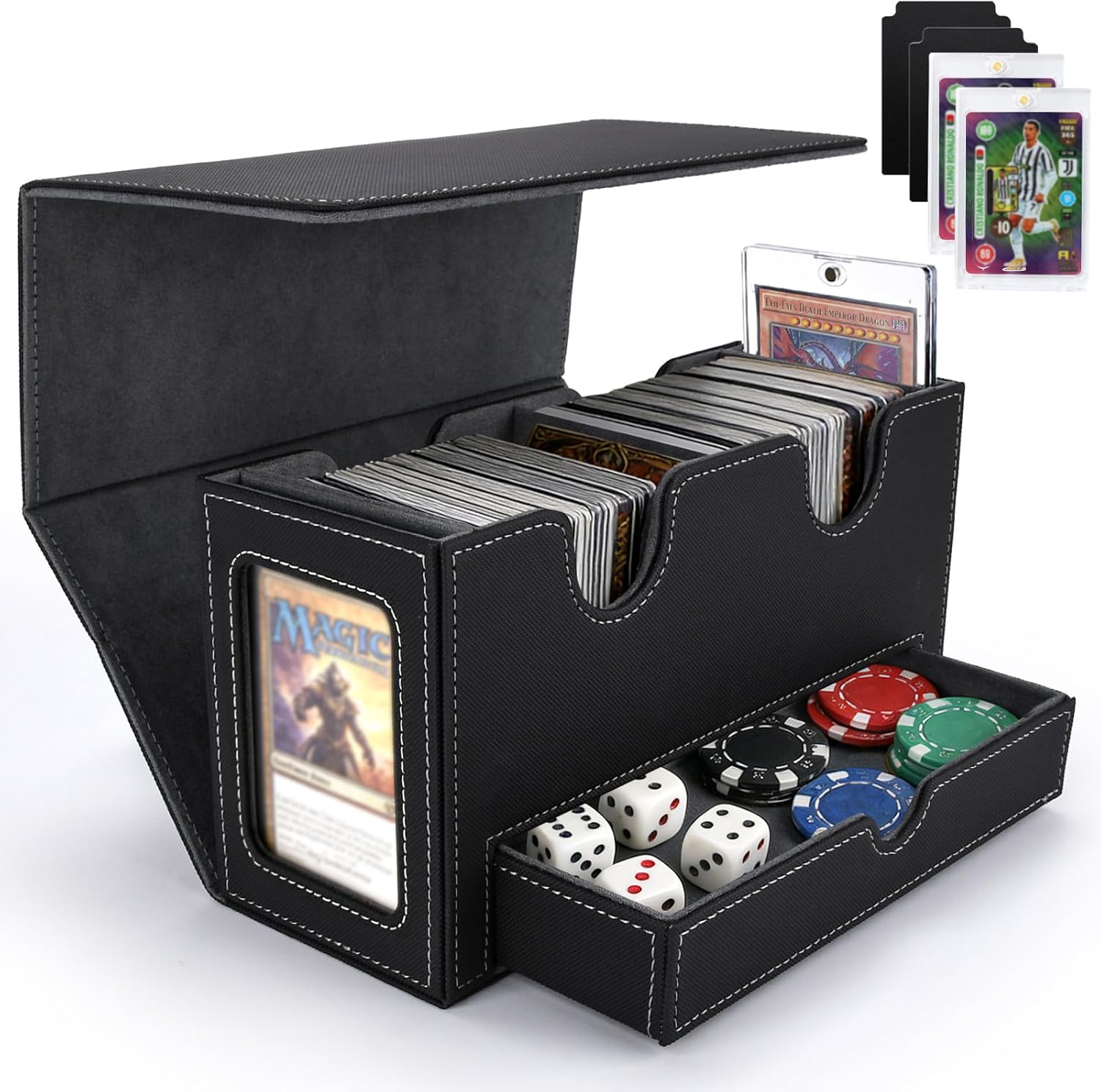 KIMIGO MTG Deck Box avec 2 écrans Commander et plateau cube : Amazon ...