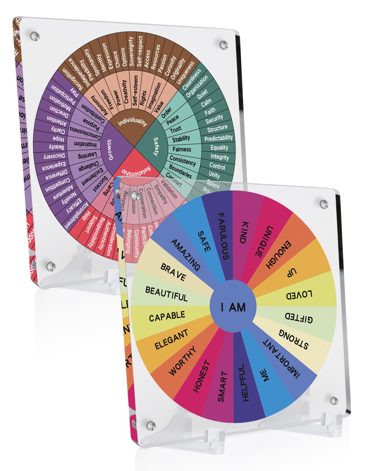 Therapy Tools Wheel Of Emotions Feelings Chart Poster Round Metal Tin Sign Mental Health ...