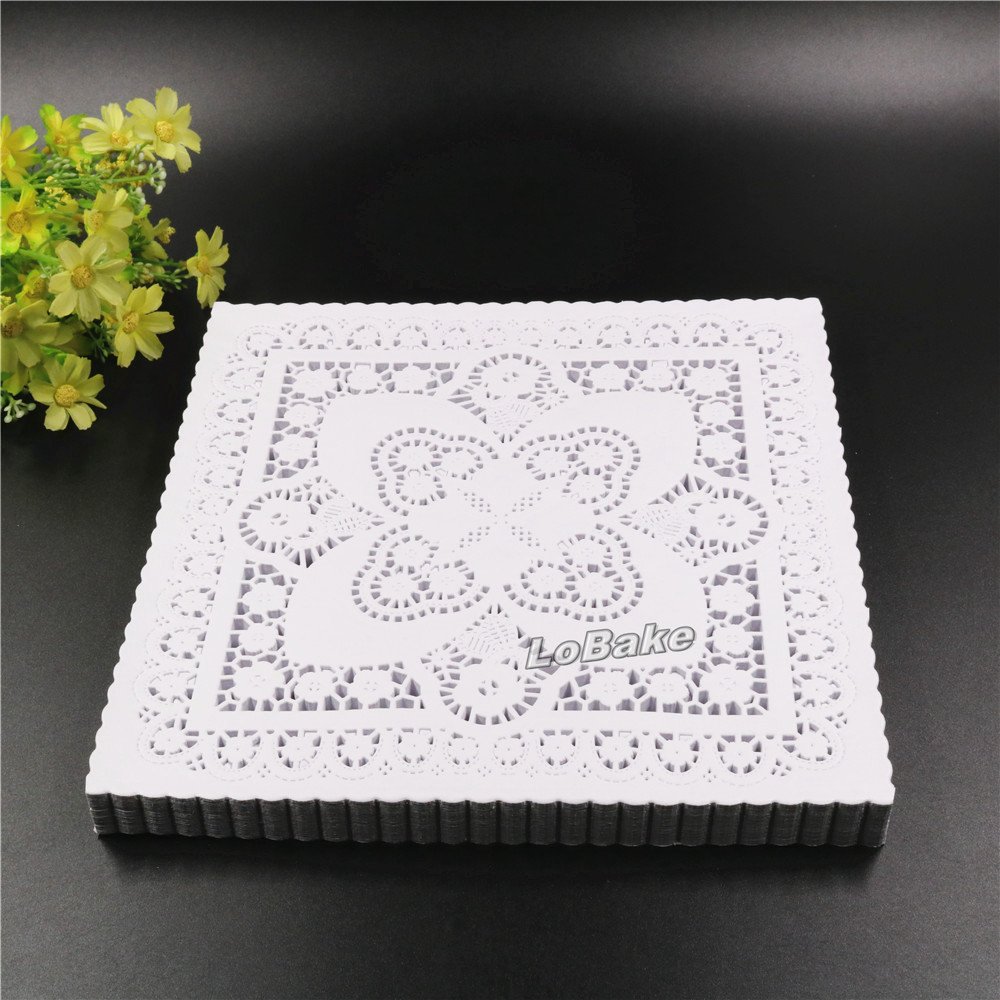 10 Inch Square Paper Doilies 4.5 Inch Round White Paper Lace Doilies