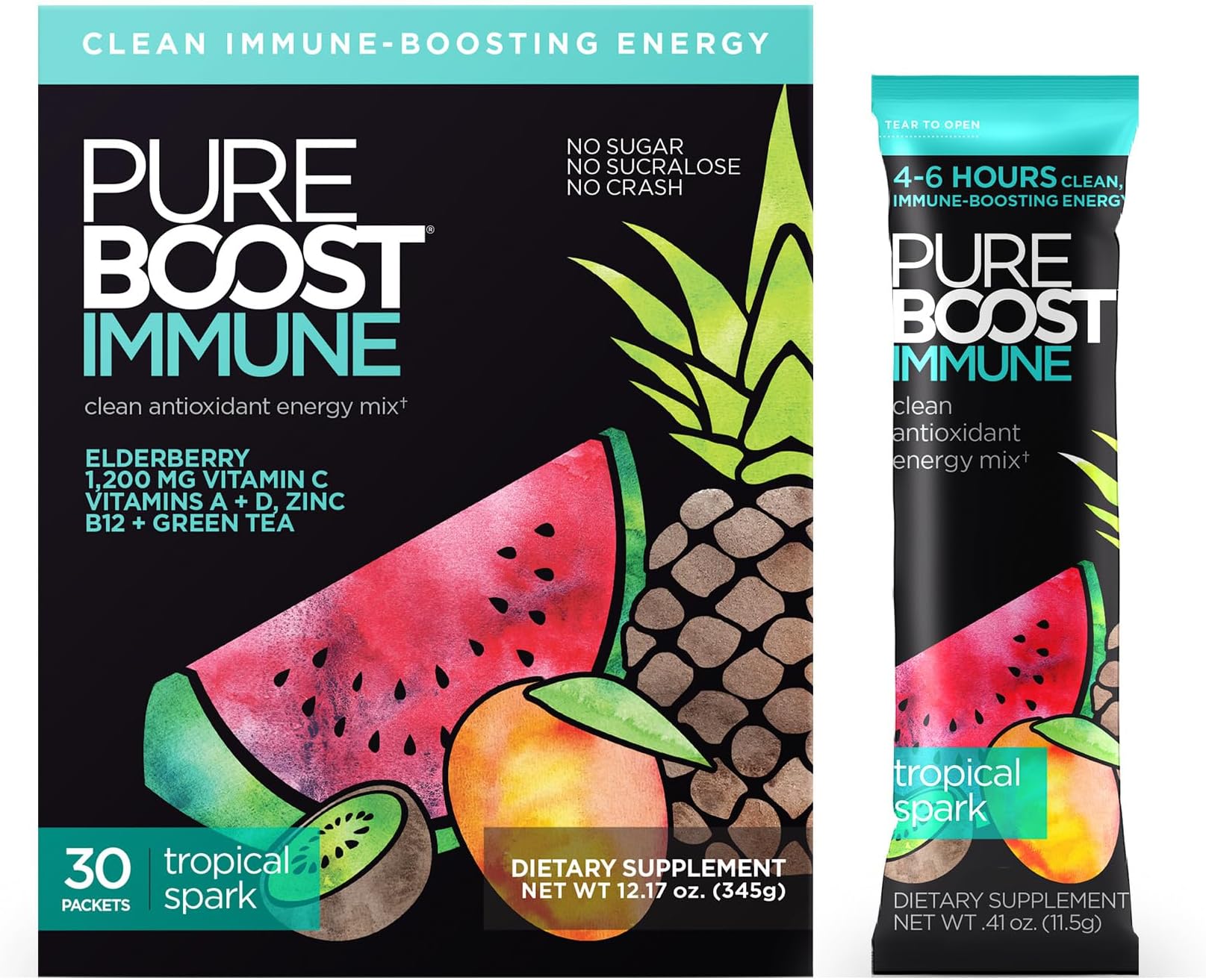 Amazon.com: Pureboost Clean Energy and Superfoods Bundle. 60 Stick ...