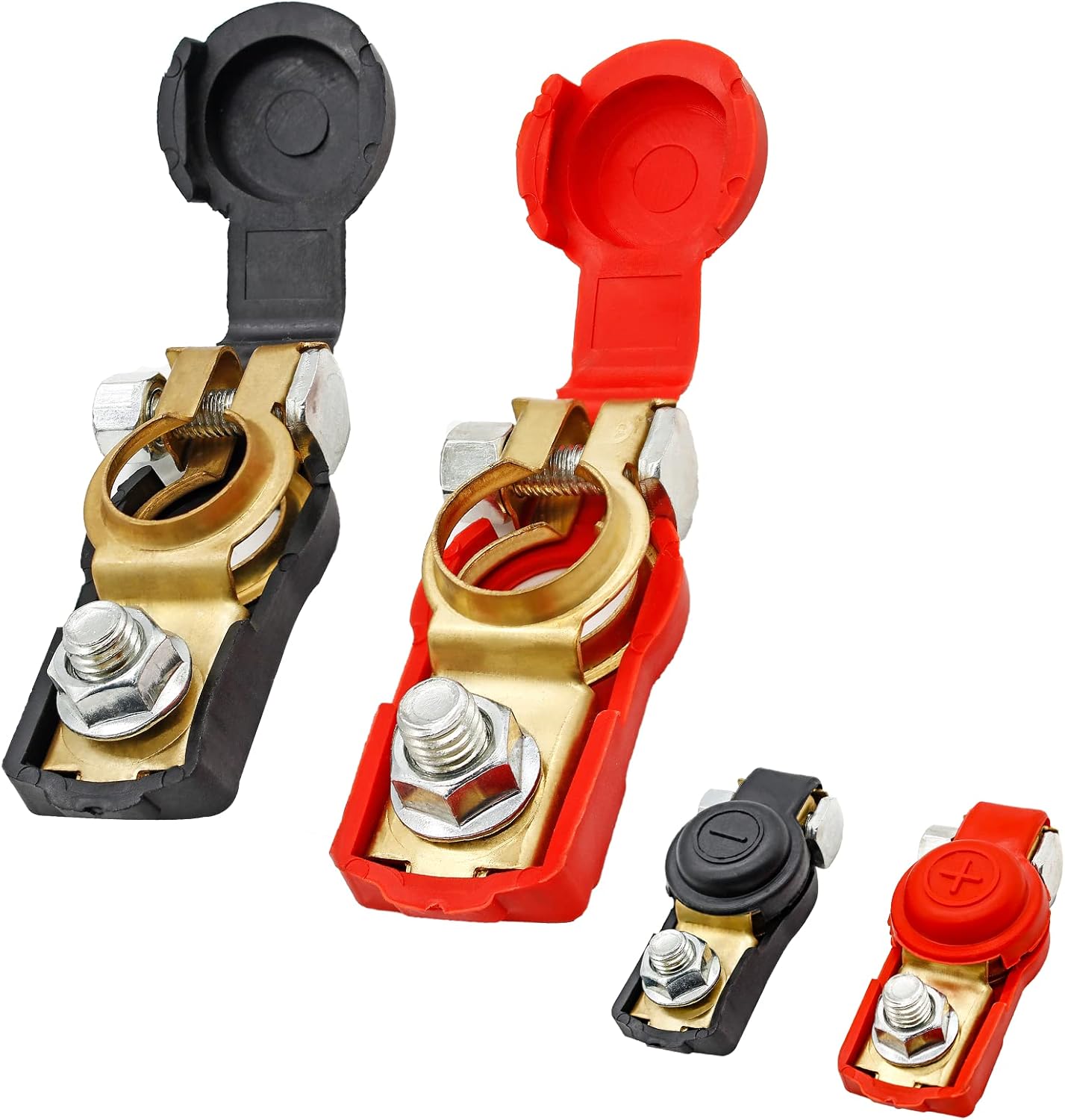 Amazon.com: Bonsicoky Battery Terminal Connector, Negative & Positive ...