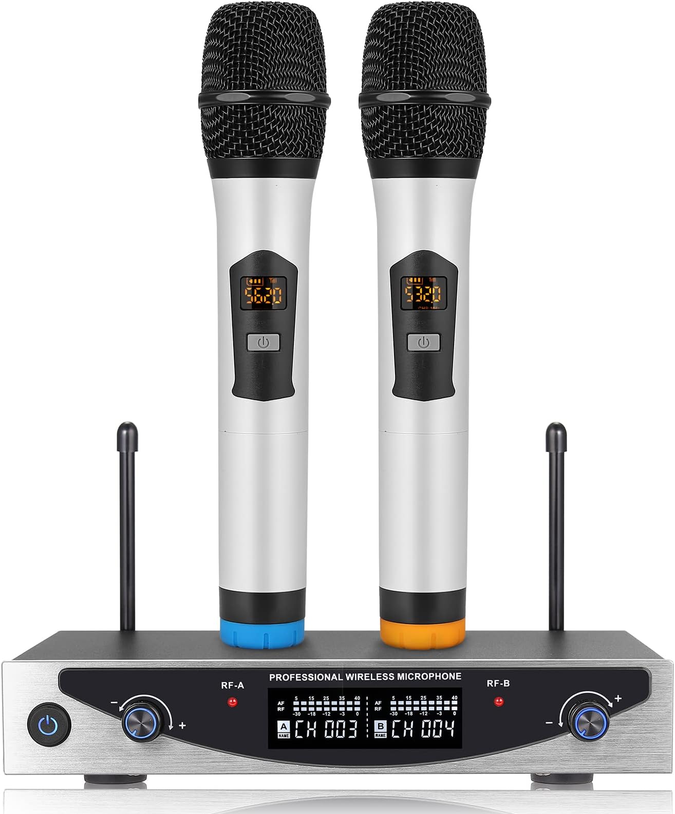 TONOR Microfono Senza Fili, Set di Microfoni a Mano per Karaoke, UHF ...